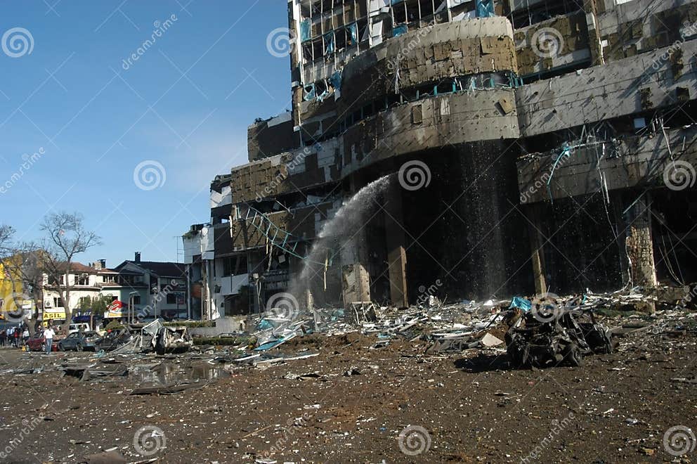 Bomb Attacks on the HSBC Bank Editorial Photography - Image of broken ...