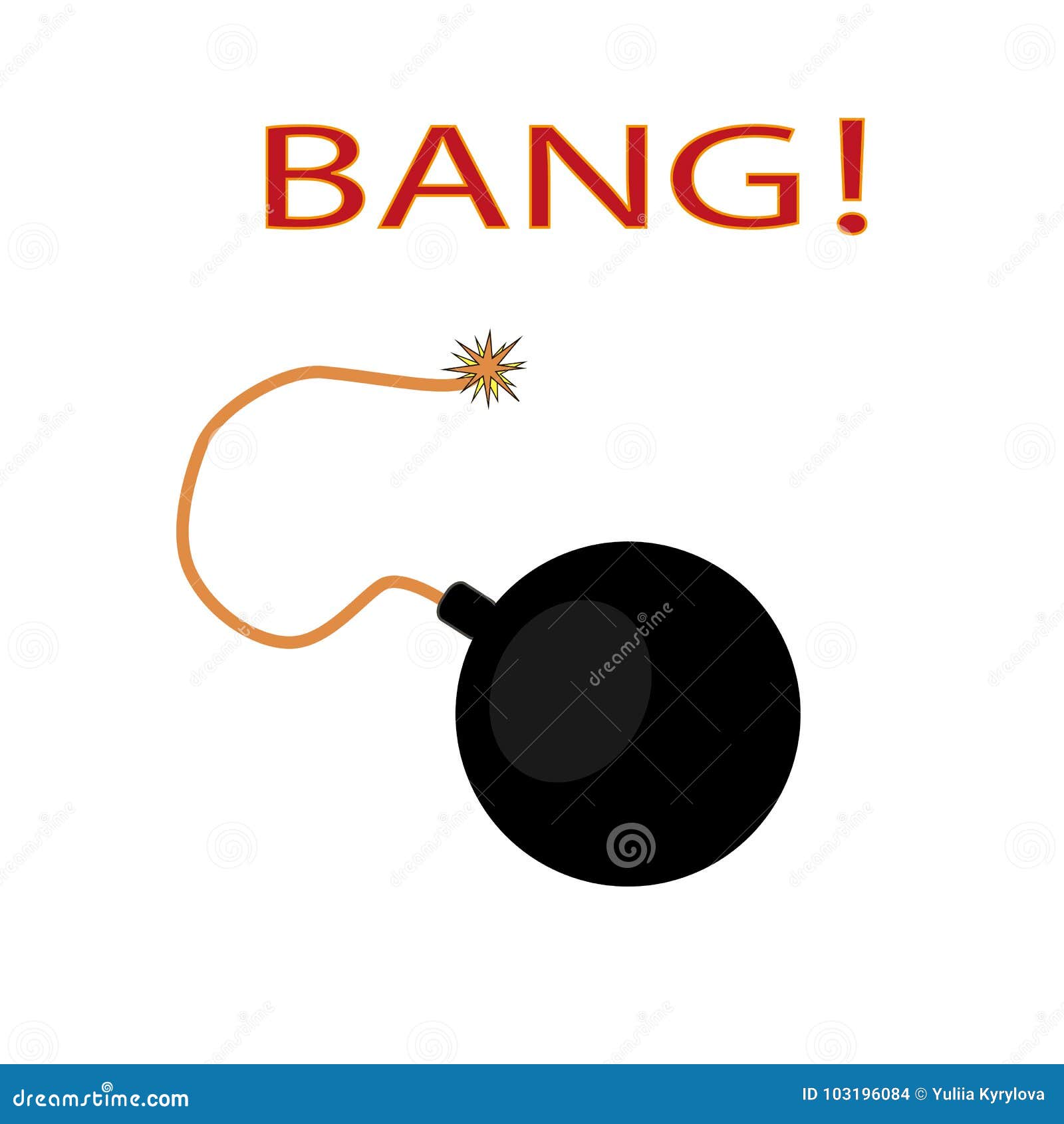 Bomb bang, illustration stock illustration. Illustration of power ...