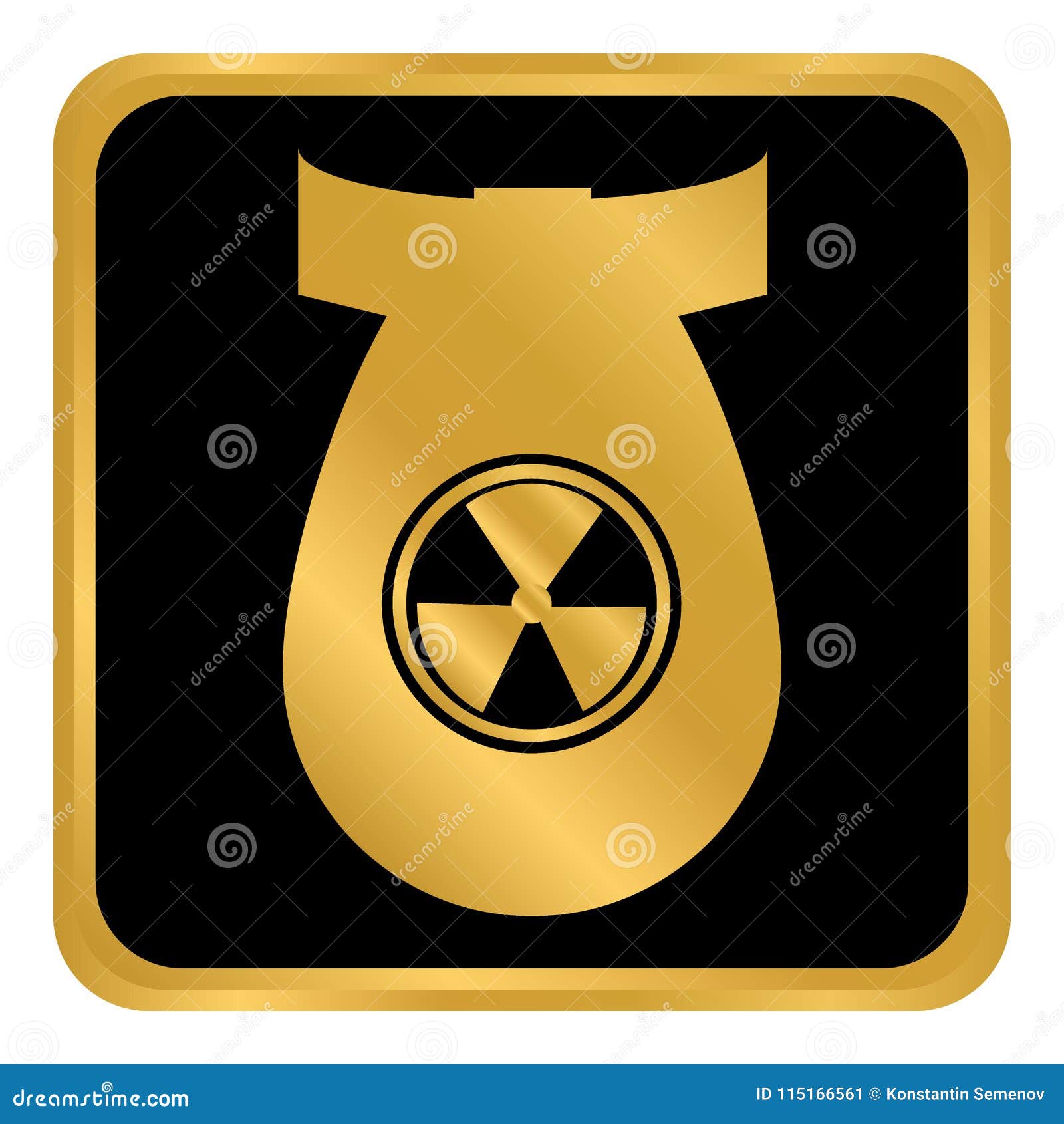 Bomb button on white. stock illustration. Illustration of explosion ...