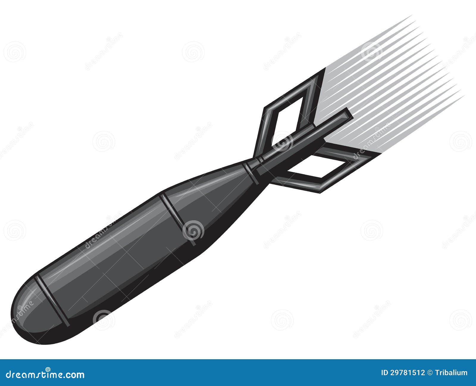 Bomb stock vector. Illustration of aggression, army, flight - 29781512