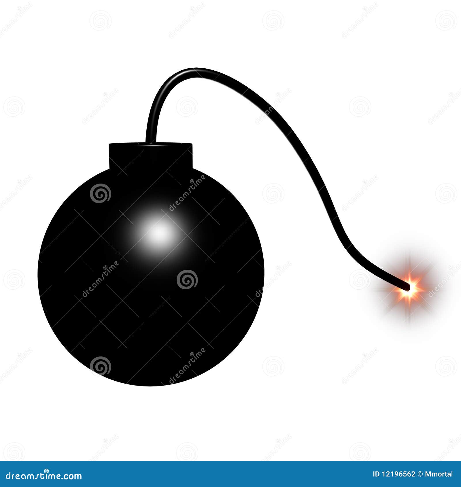 Bomb - Classic stock illustration. Illustration of weapon - 12196562
