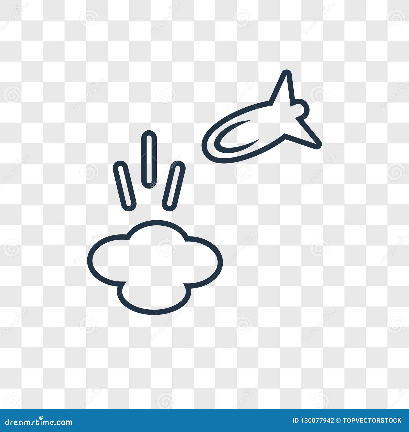 Bomb Concept Vector Linear Icon Isolated on Transparent Background ...
