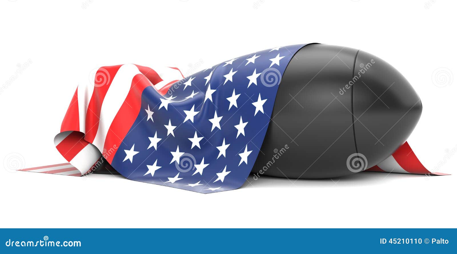Bomb covered USA flag stock illustration. Illustration of battle - 45210110