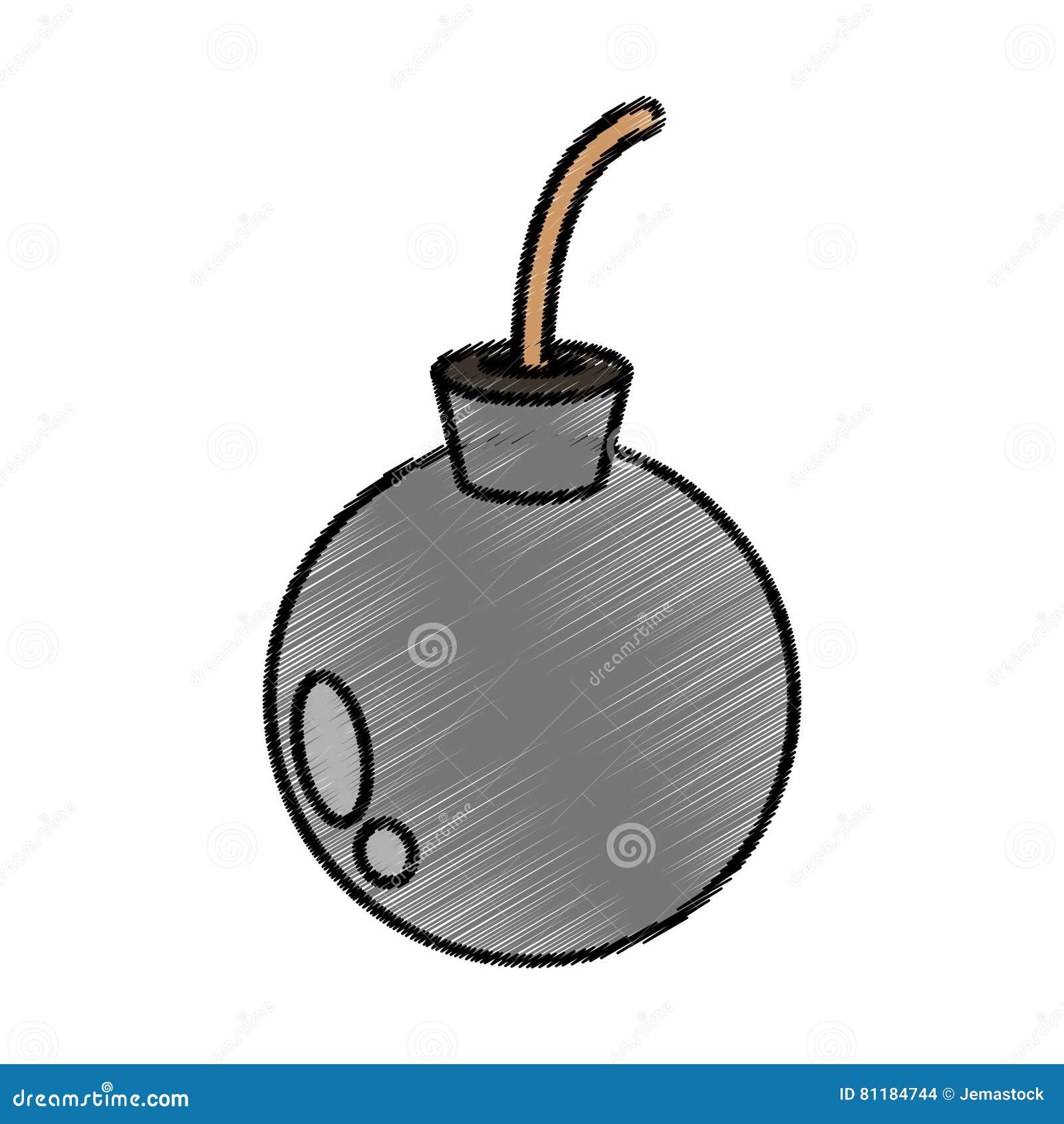 Bomb design stock vector. Illustration of flat, power - 81184744