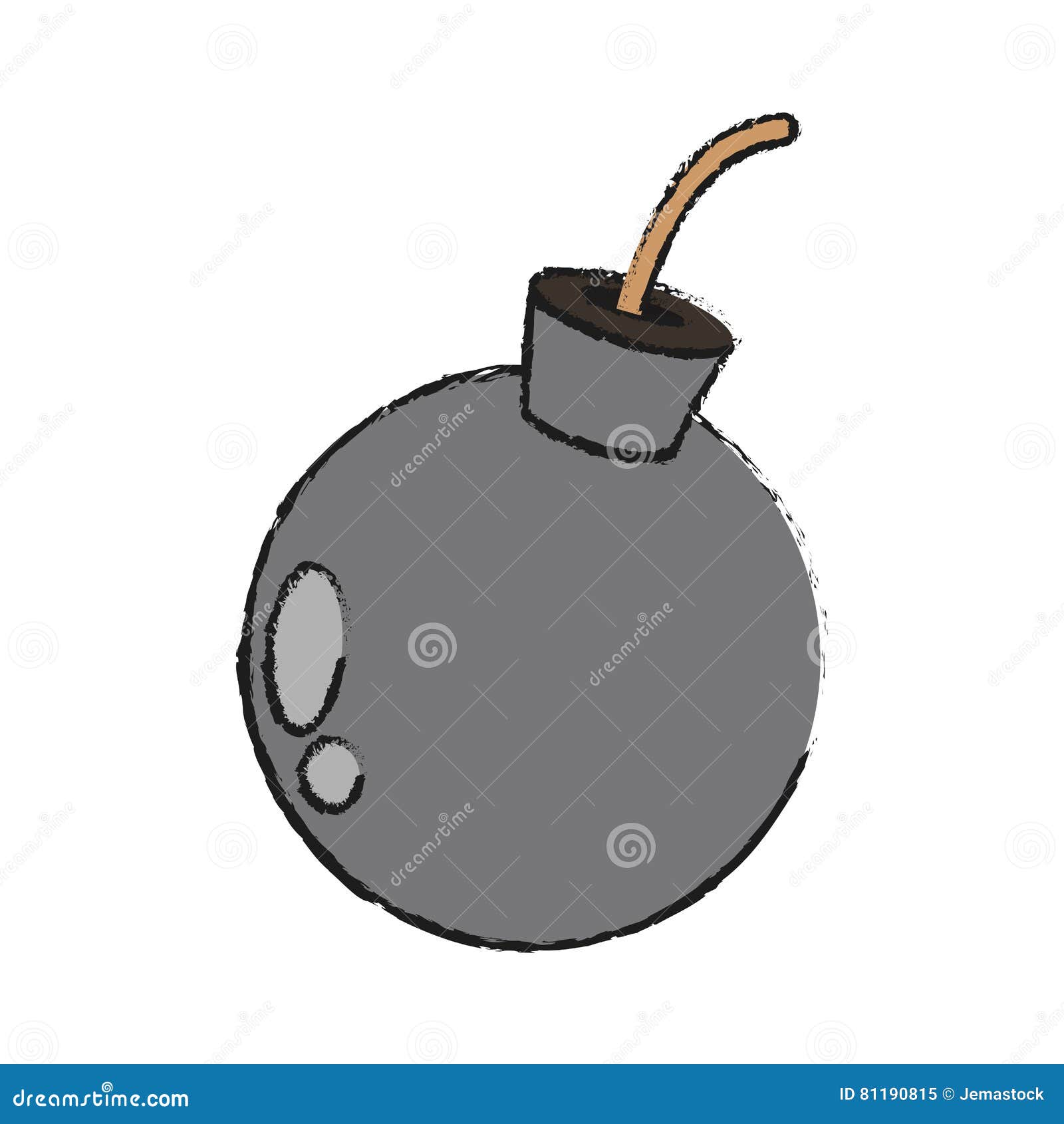 Bomb design stock vector. Illustration of danger, grenade - 81190815
