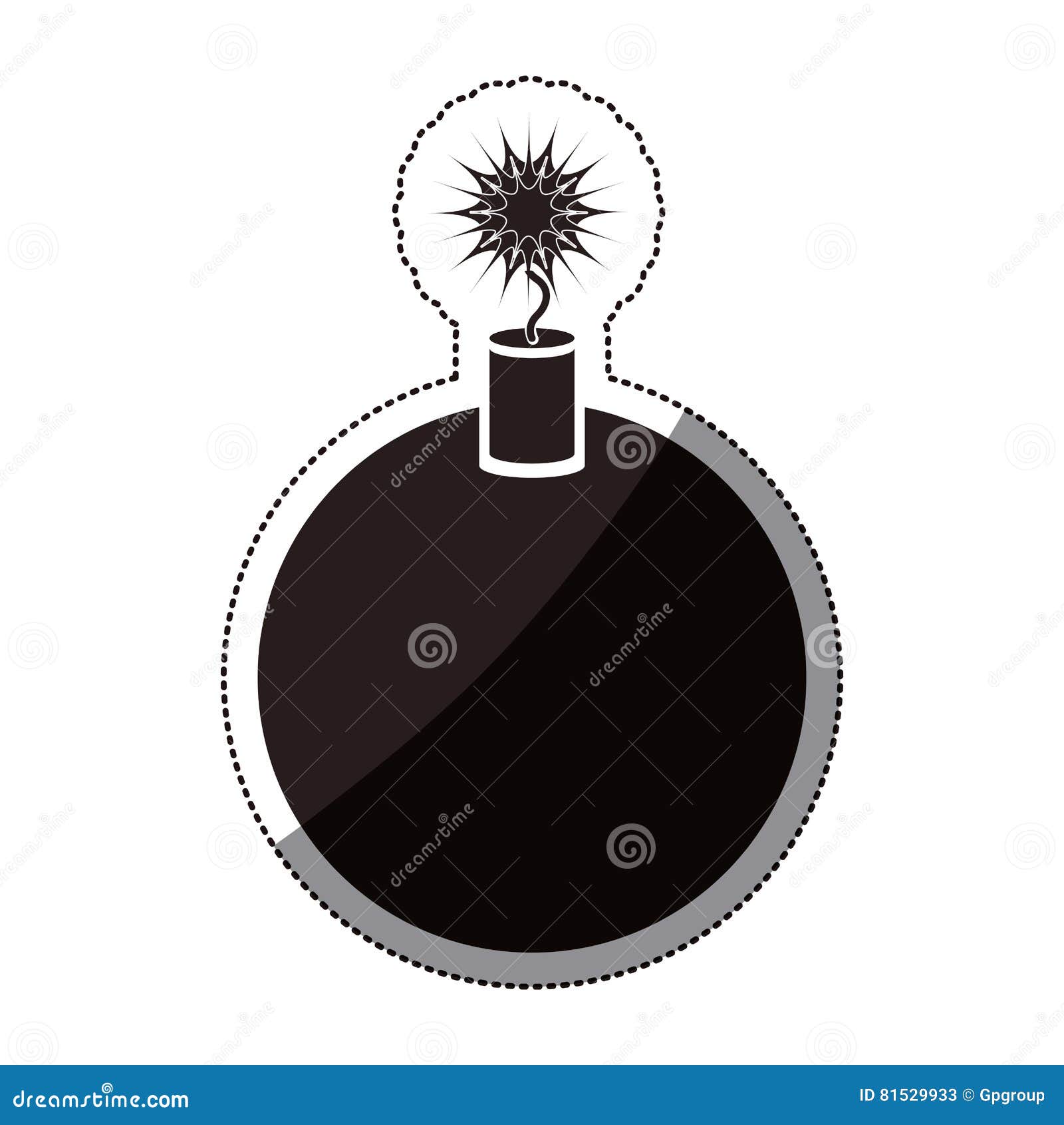Bomb design stock illustration. Illustration of boom - 81529933