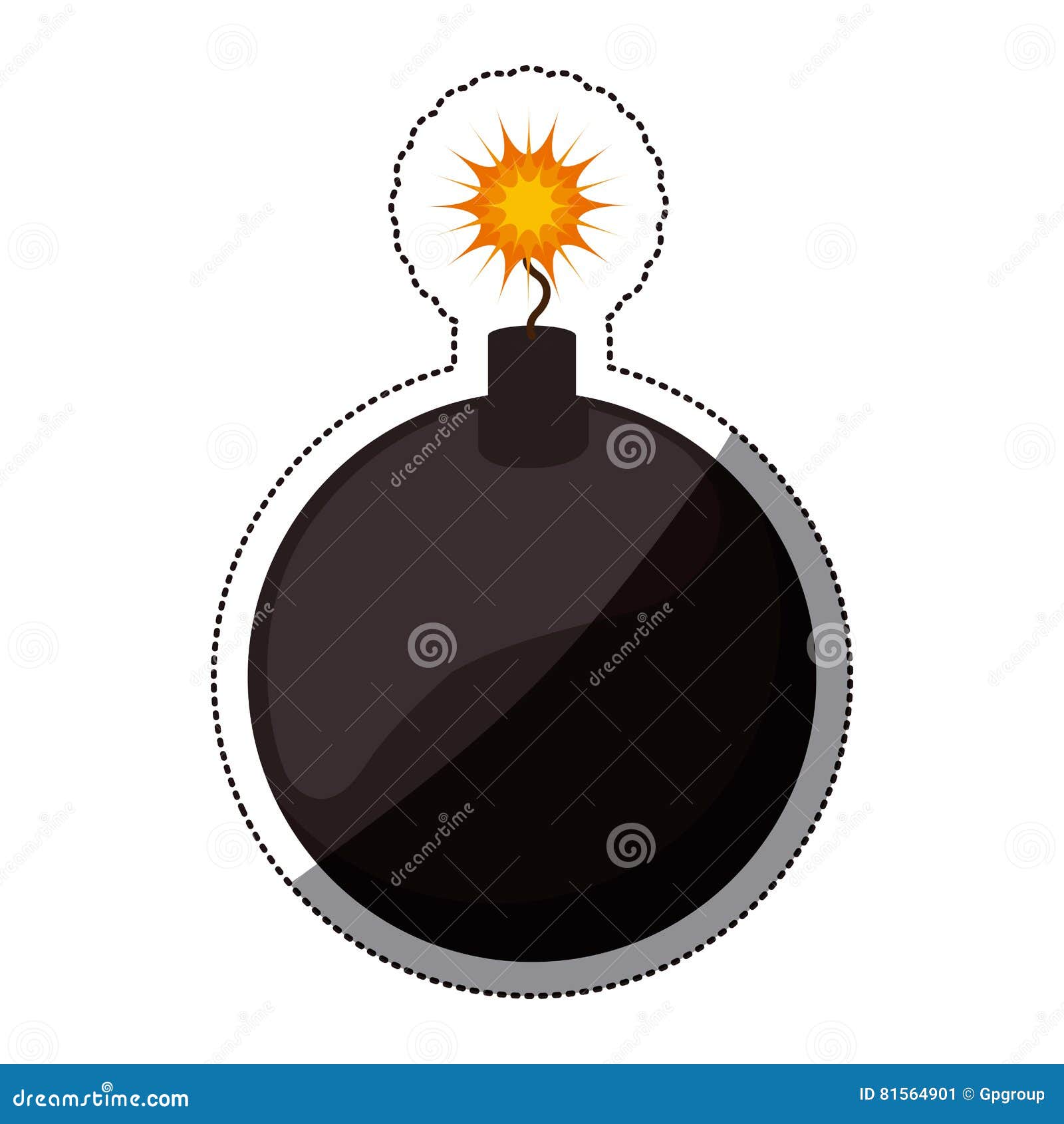 Bomb design stock illustration. Illustration of risk - 81564901