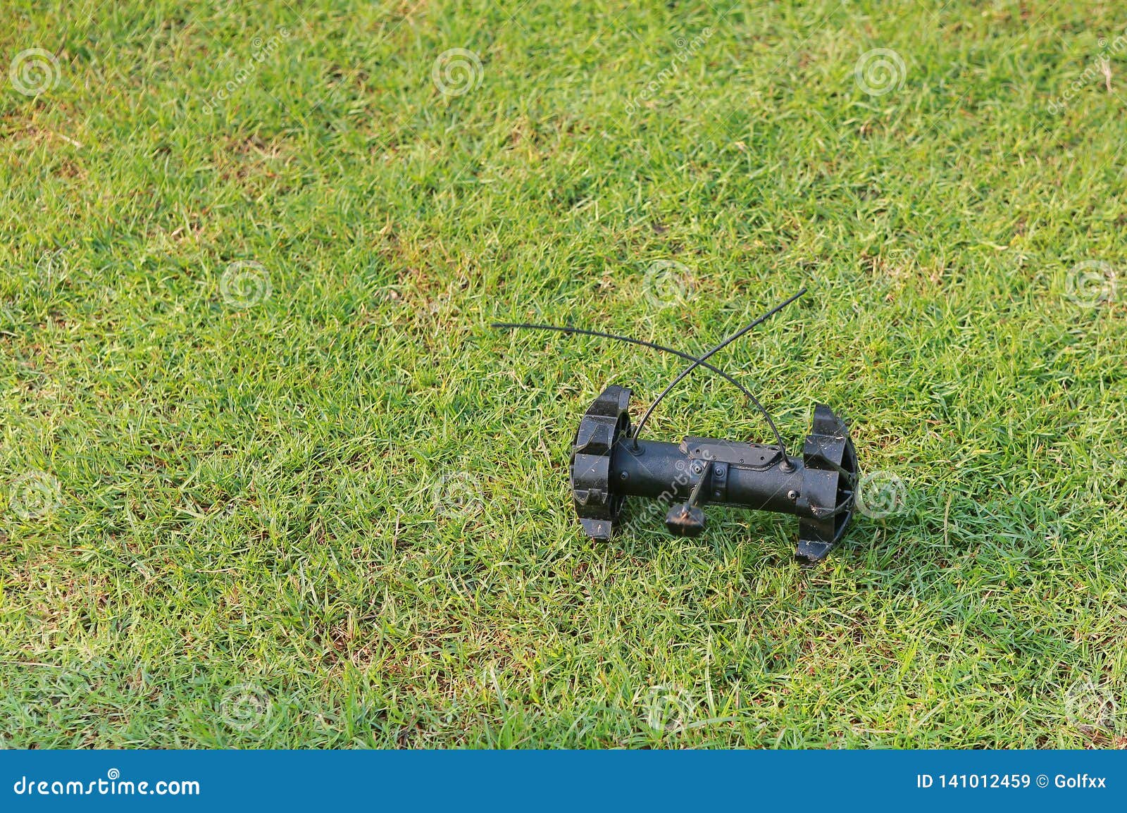 Bomb Detection Robot on Green Grass Field Stock Image - Image of police ...