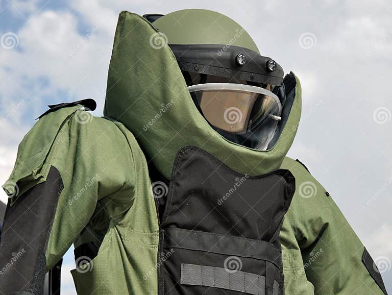 Bomb Disposal Suit stock photo. Image of fragmentation - 18010622