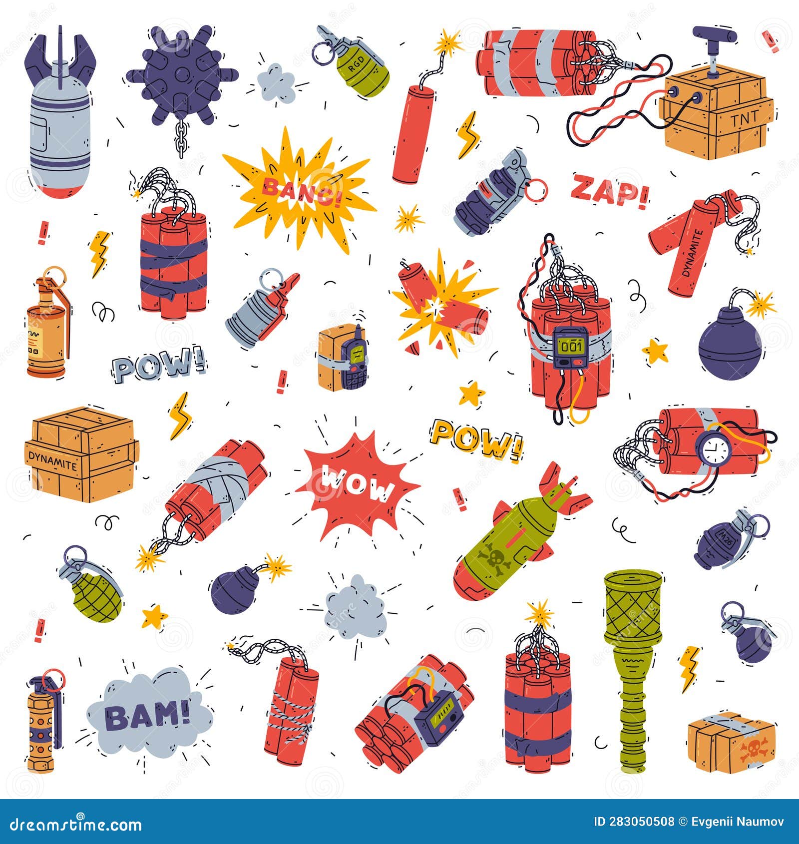 Bomb, Dynamite and Explosives As Reactive Substance for Explosion ...