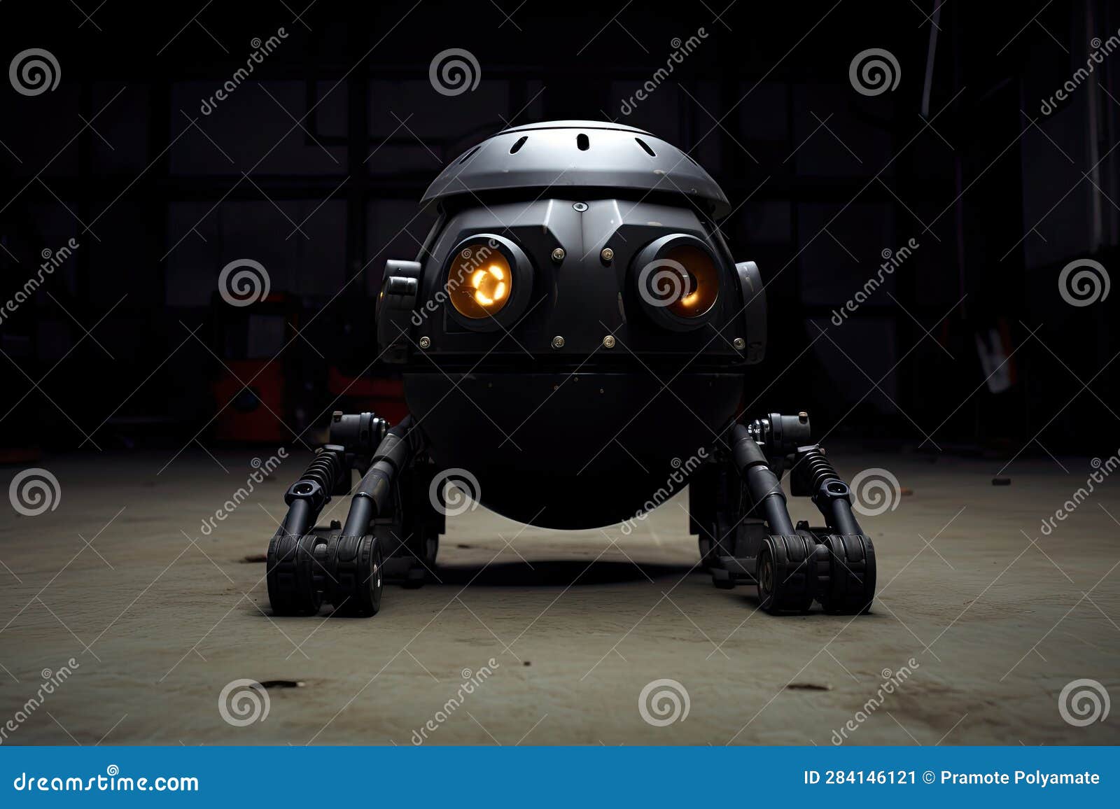 Bomb Exploration Robot. Generative Ai Stock Illustration - Illustration ...