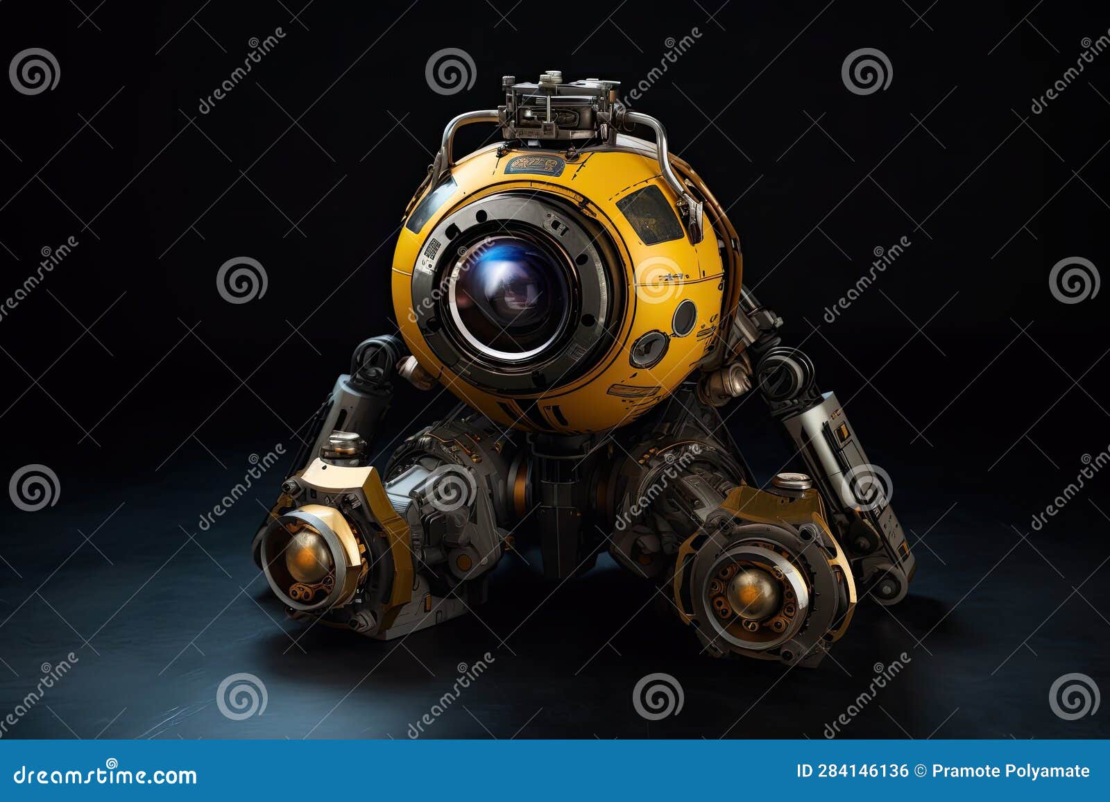Bomb Exploration Robot. Generative Ai Stock Illustration - Illustration ...