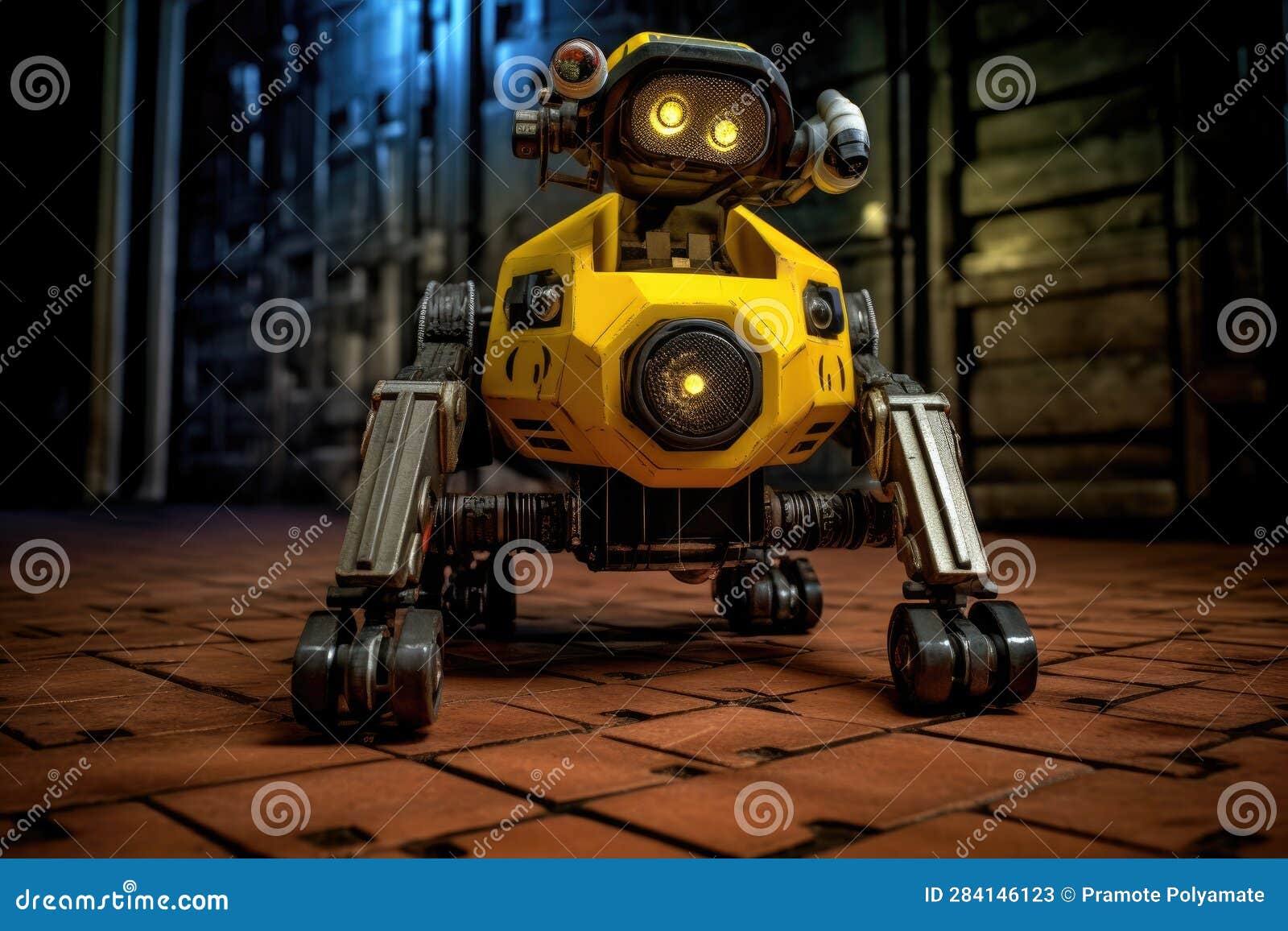Bomb Exploration Robot. Generative Ai Stock Illustration - Illustration ...