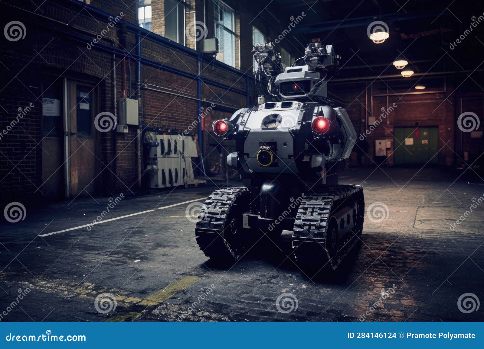 Bomb Exploration Robot. Generative Ai Stock Illustration - Illustration ...