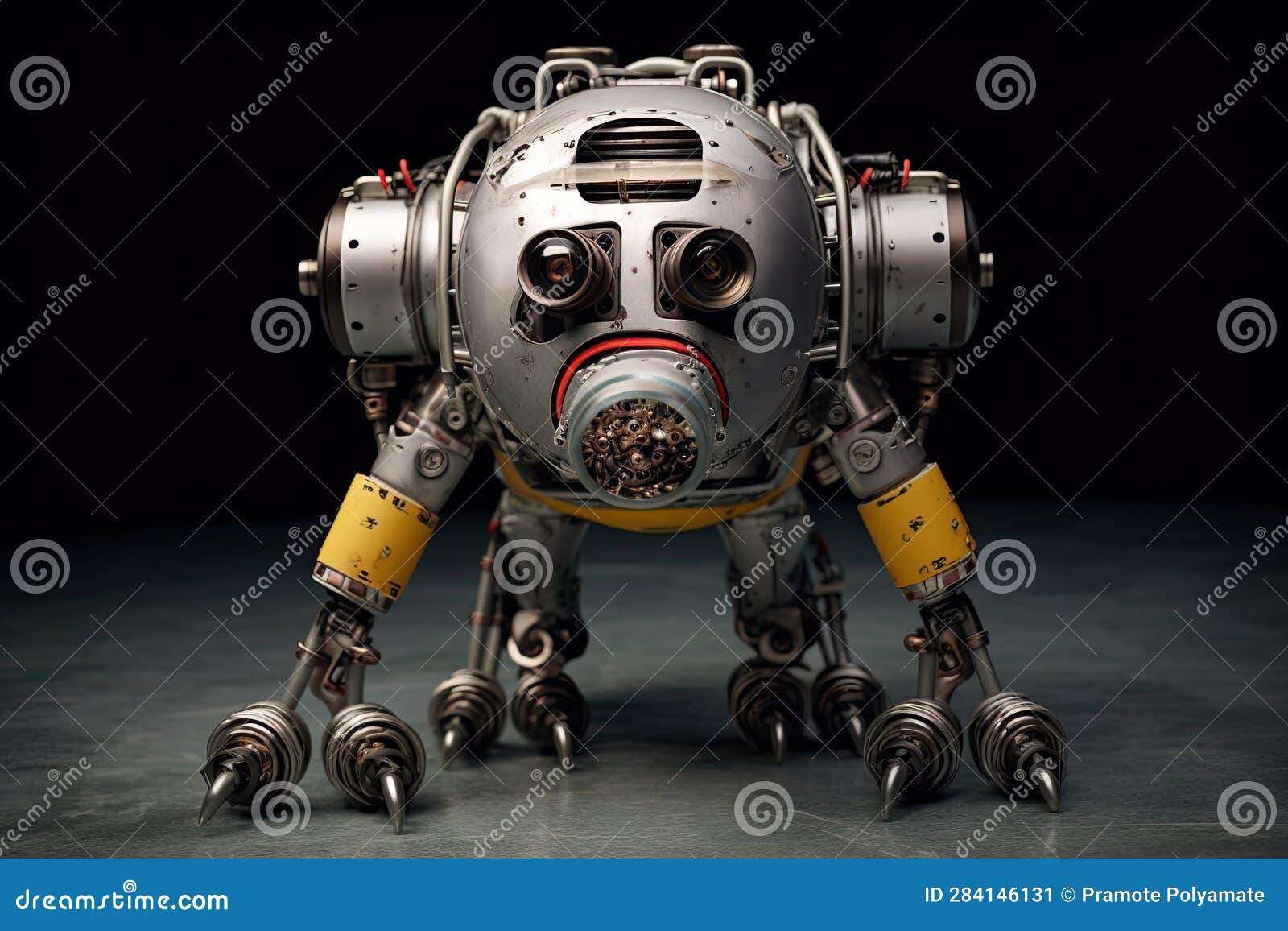 Bomb Exploration Robot. Generative Ai Stock Illustration - Illustration ...