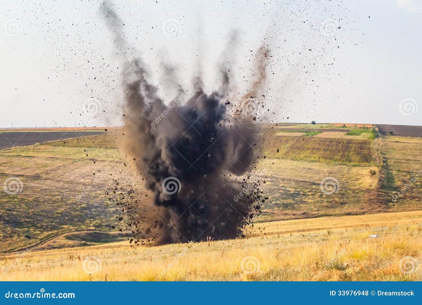 Bomb explosion stock photo. Image of conflict, armed - 33976948
