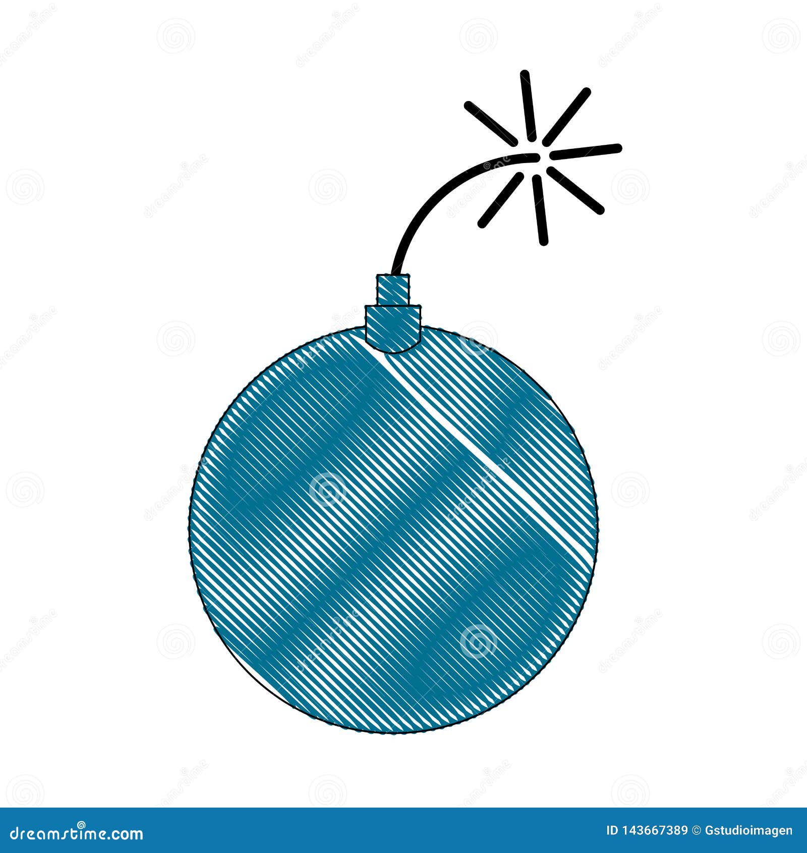 Bomb Explosion Danger Comic Element Stock Vector - Illustration of ...