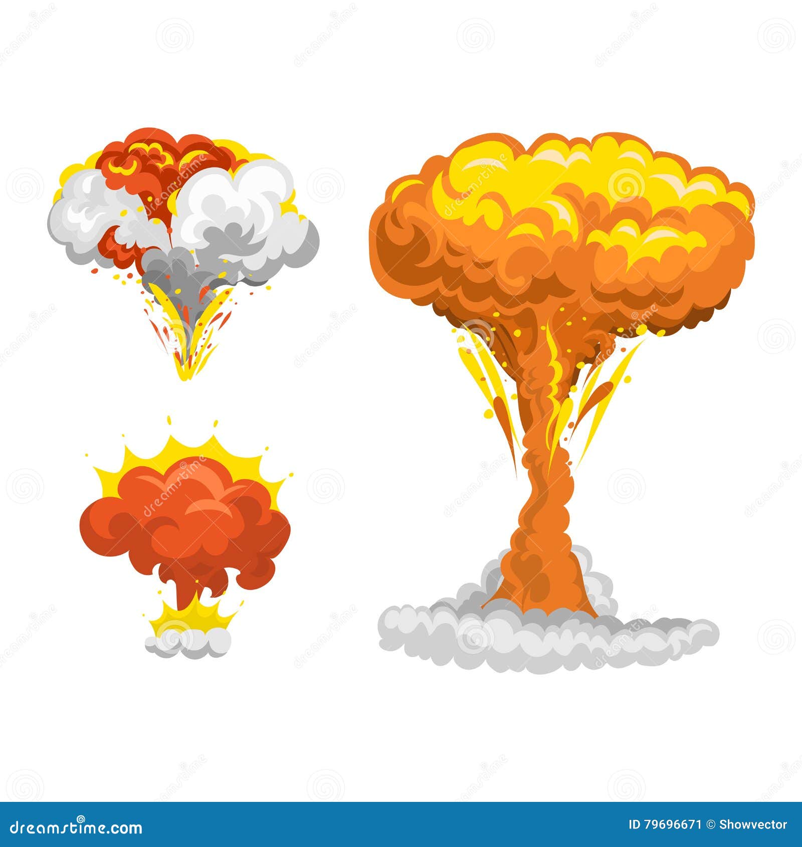 Bomb Explosion Effect Vector Stock Vector - Illustration of boom, cloud ...