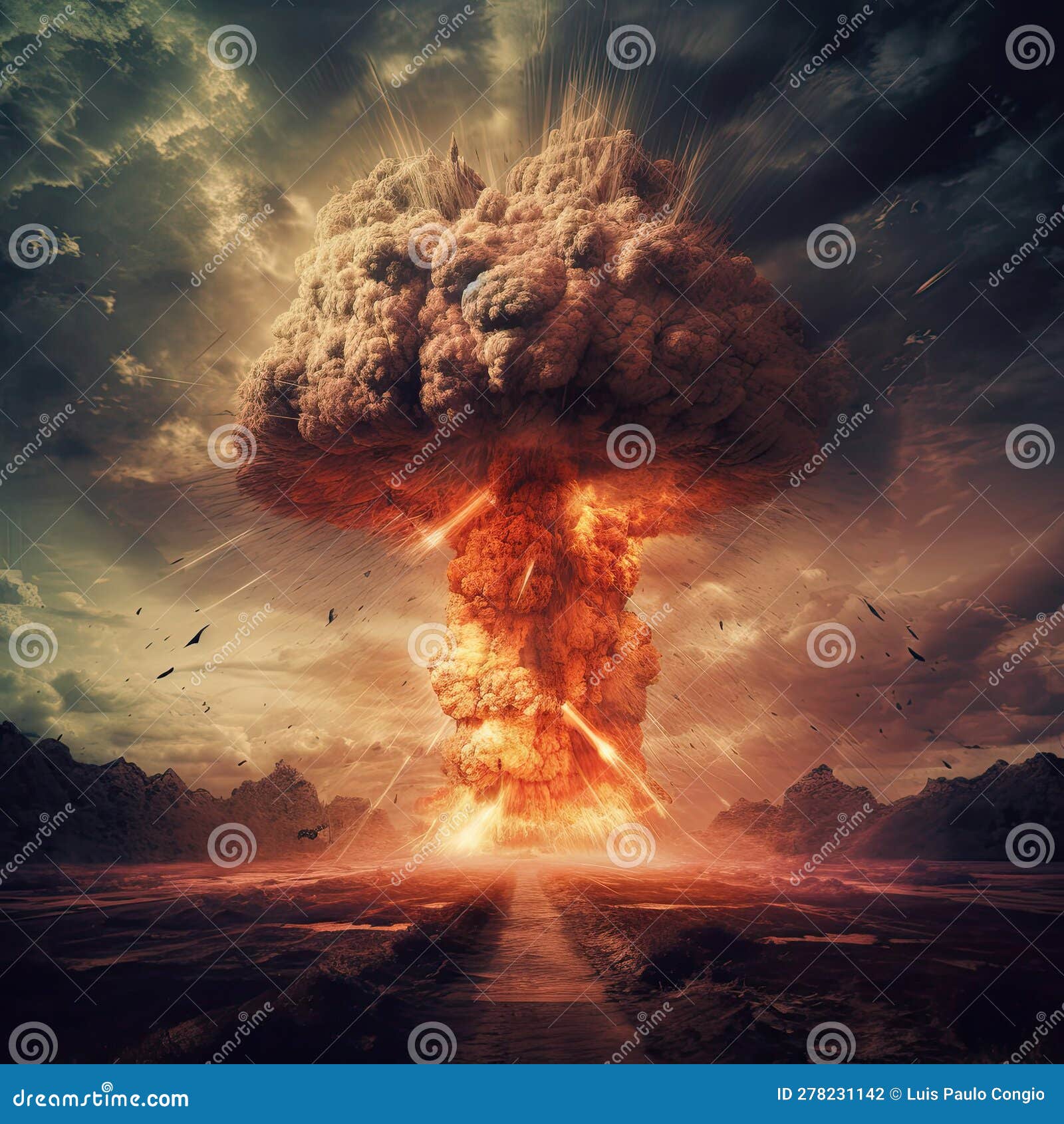 A bomb explosion stock photo. Image of explosive, attack - 278231142