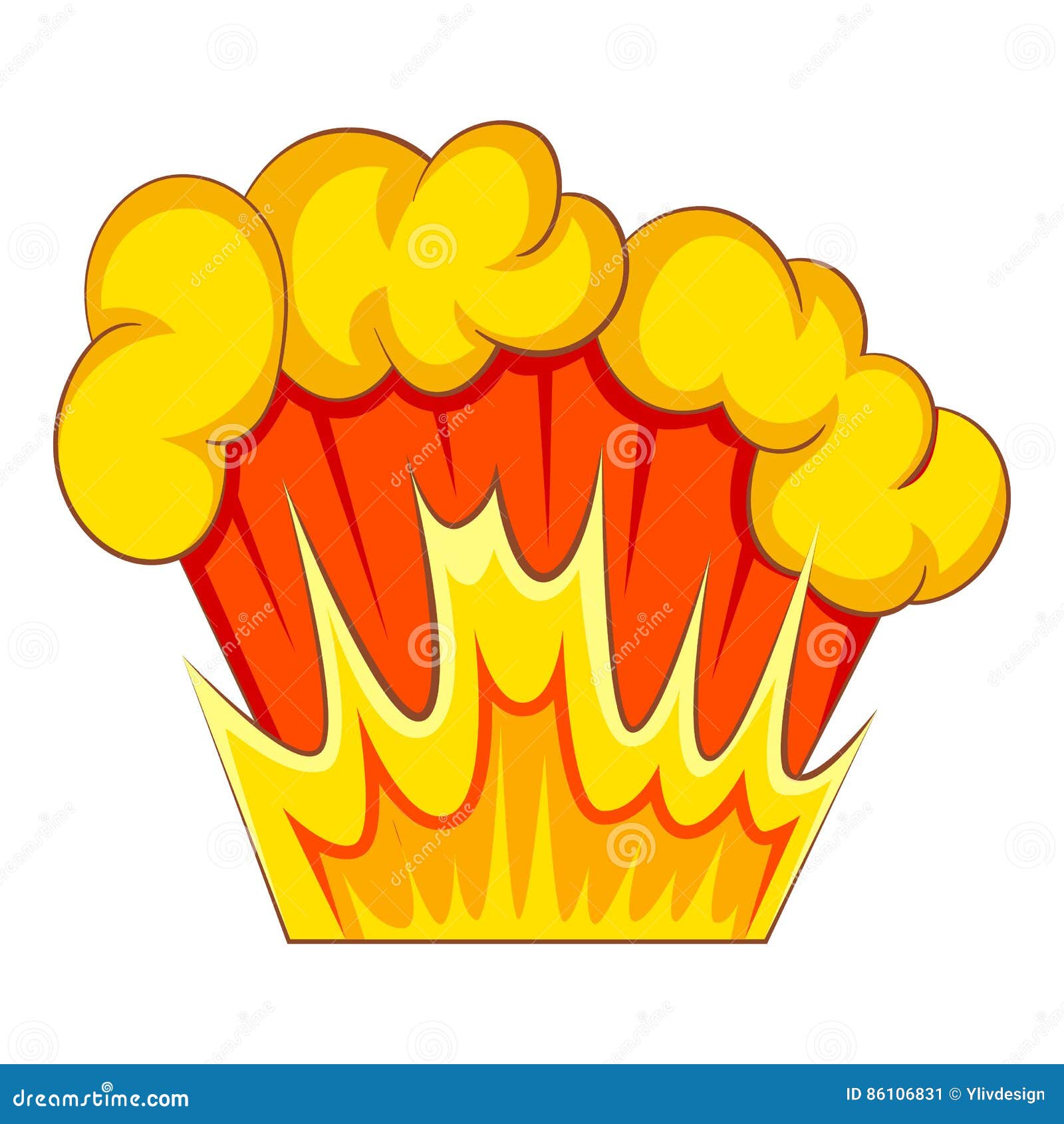Bomb Explosion Icon, Cartoon Style | CartoonDealer.com #86106831
