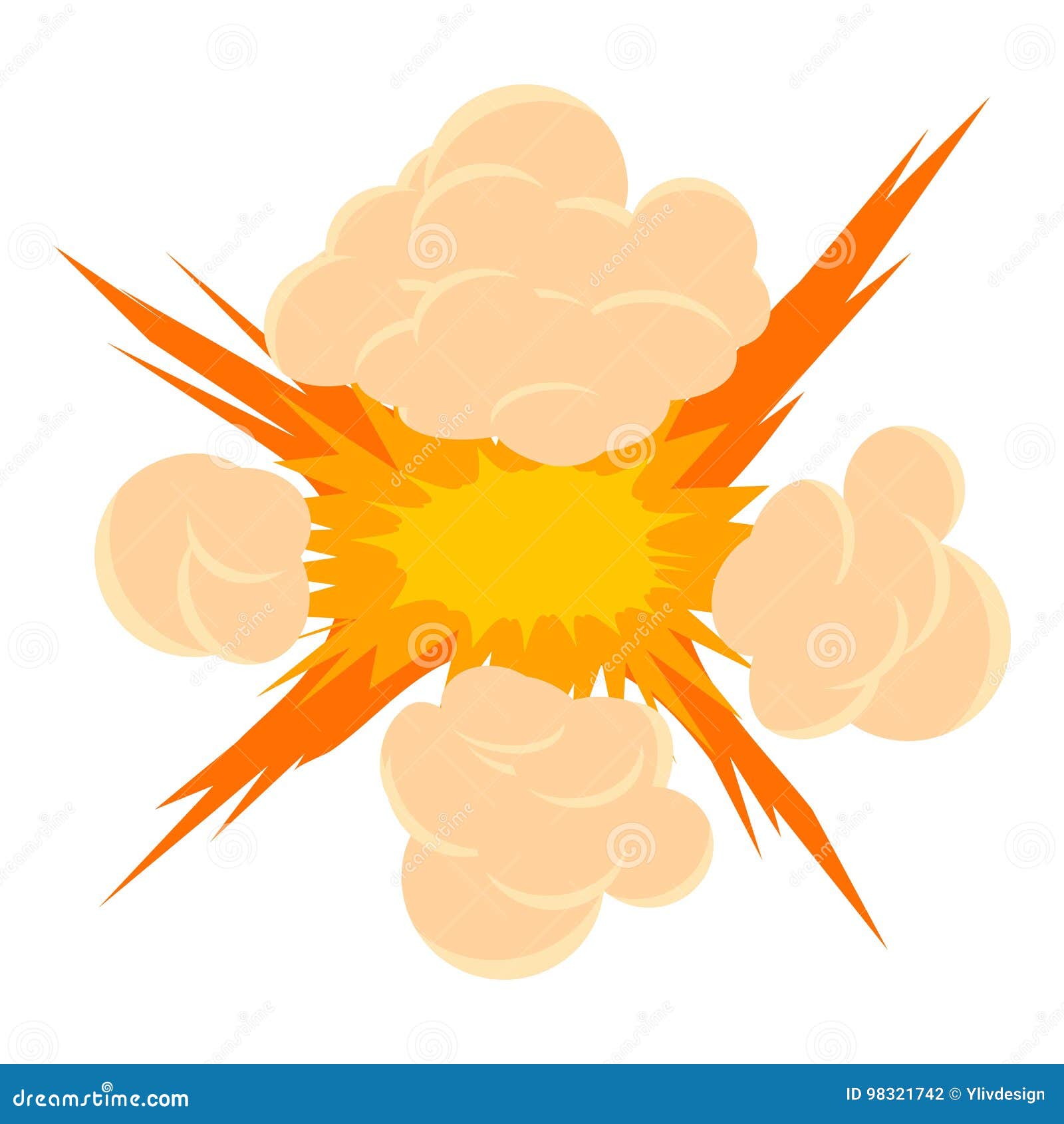 Bomb Explosion Icon, Cartoon Style Stock Vector - Illustration of ...