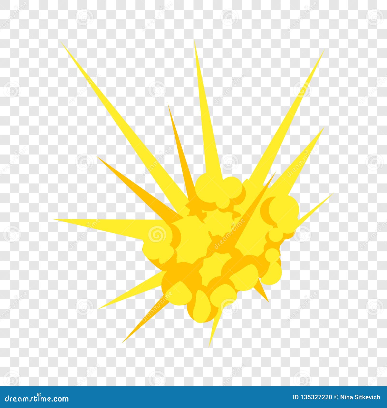 Bomb Explosion Icon, Flat Style Stock Vector - Illustration of creative ...