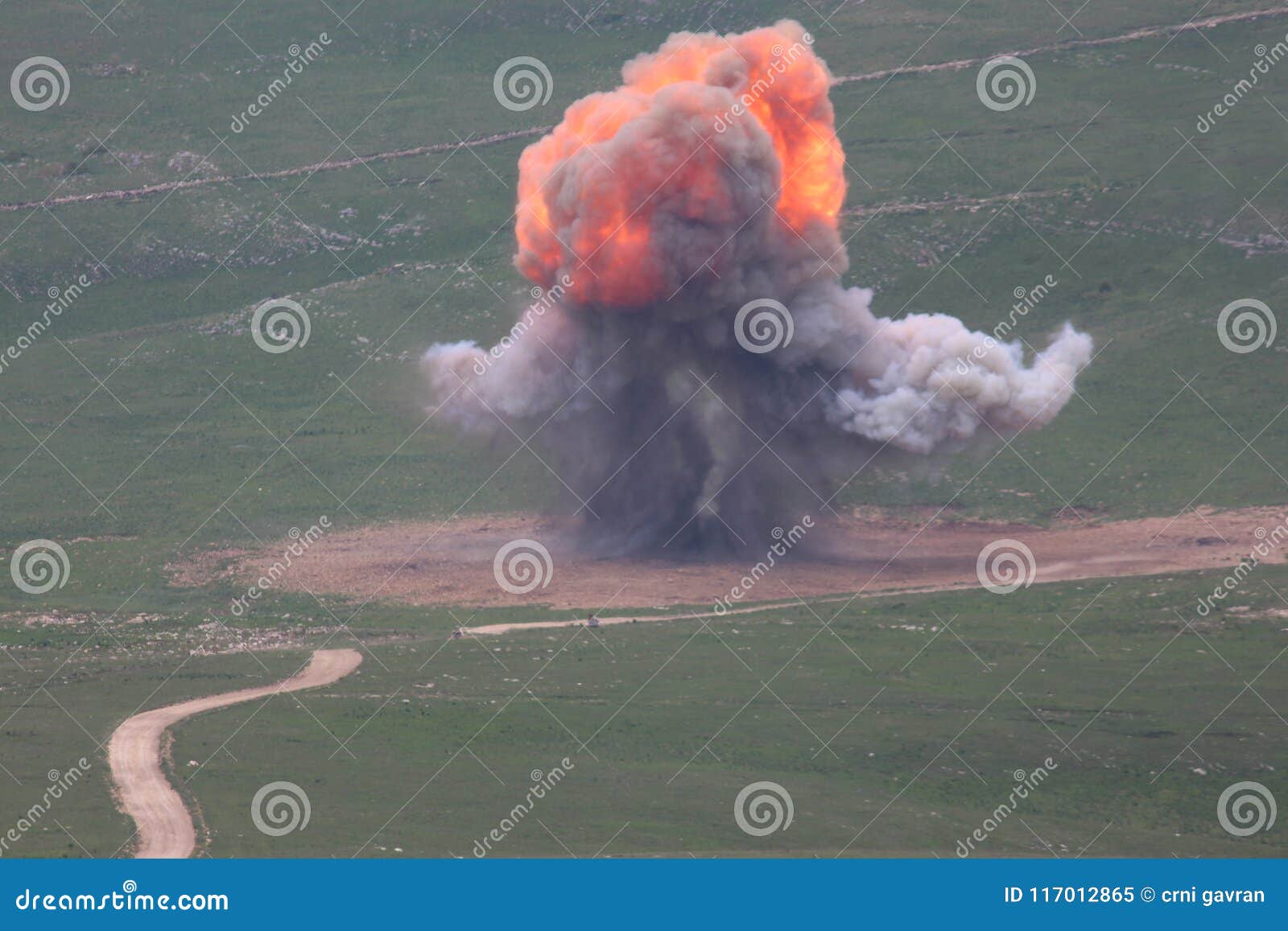 Bomb Explosion-Mushroms and Fire Stock Image - Image of black, energy ...