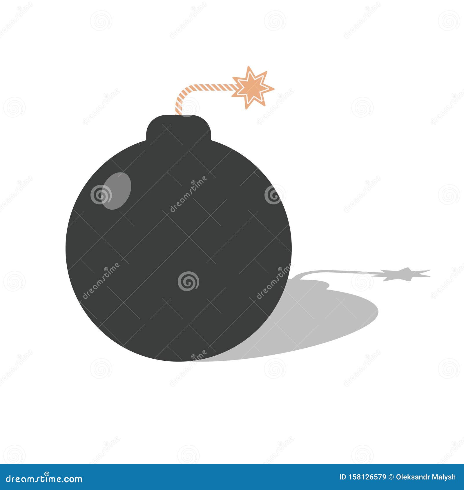 Bomb with Fire Icon Design Vector Illustration Concept Stock Vector ...