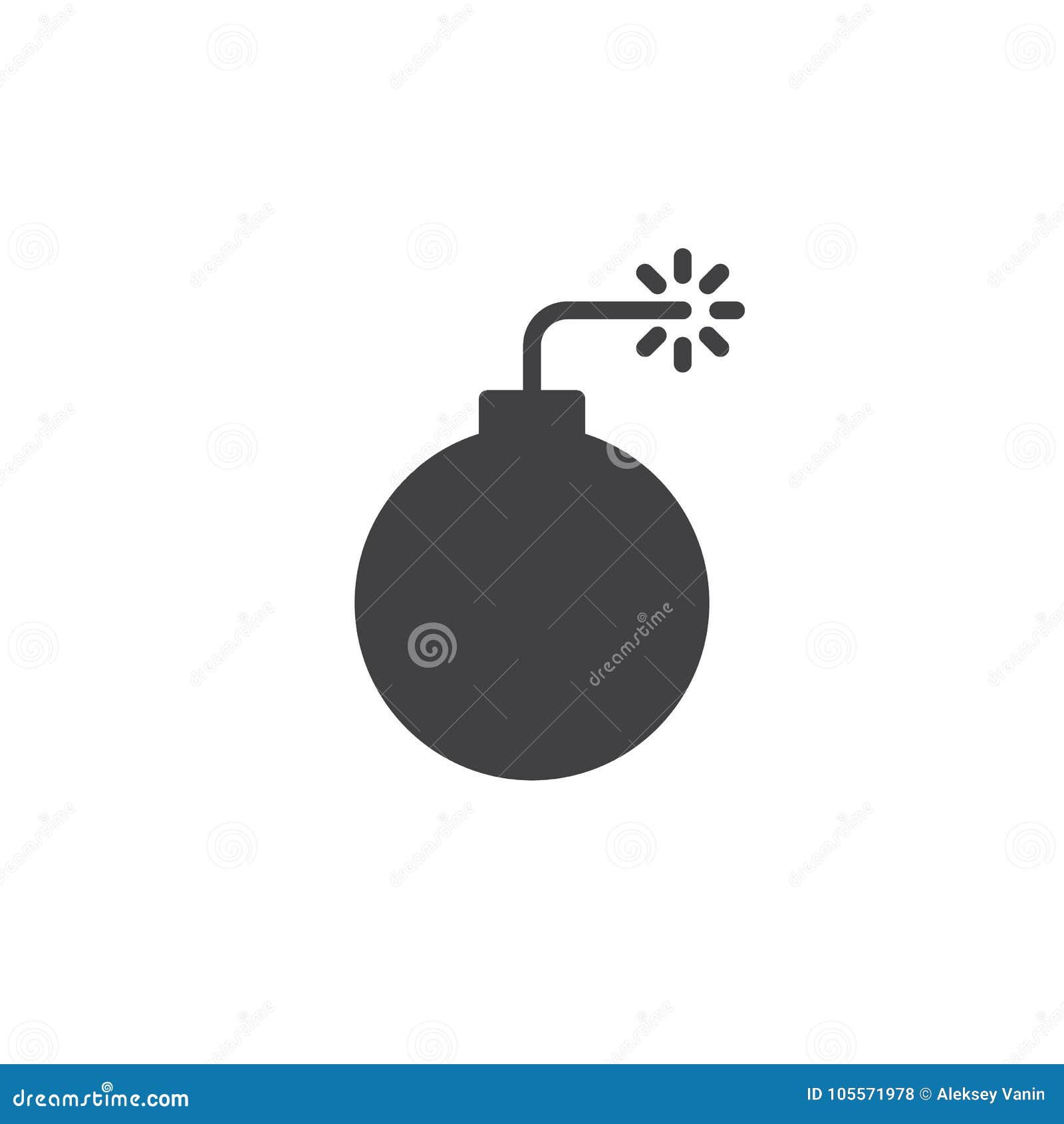 Bomb with Fire Pop Icon Vector Stock Vector - Illustration of graphics ...