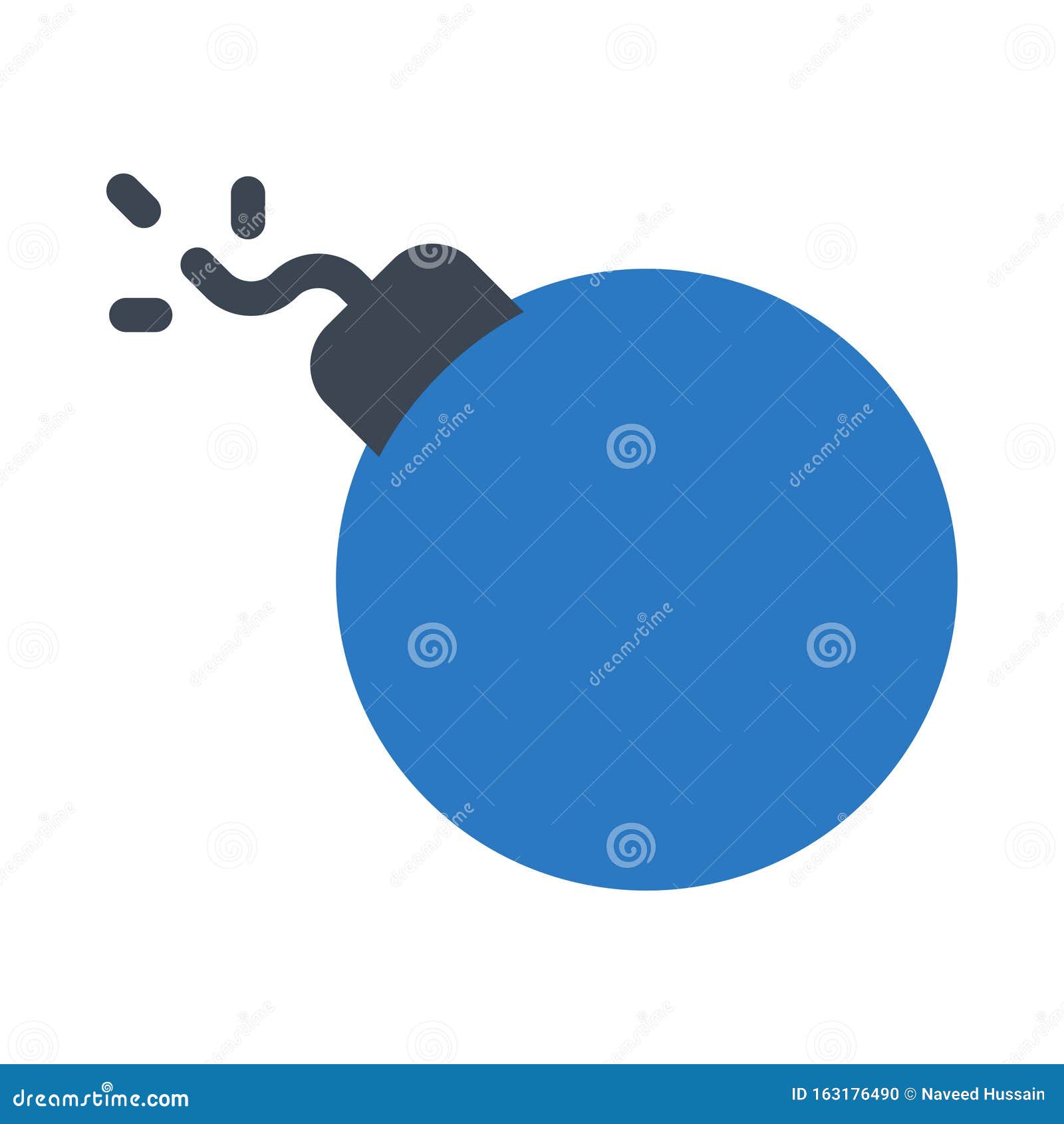 Bomb glyph color icon stock illustration. Illustration of color - 163176490