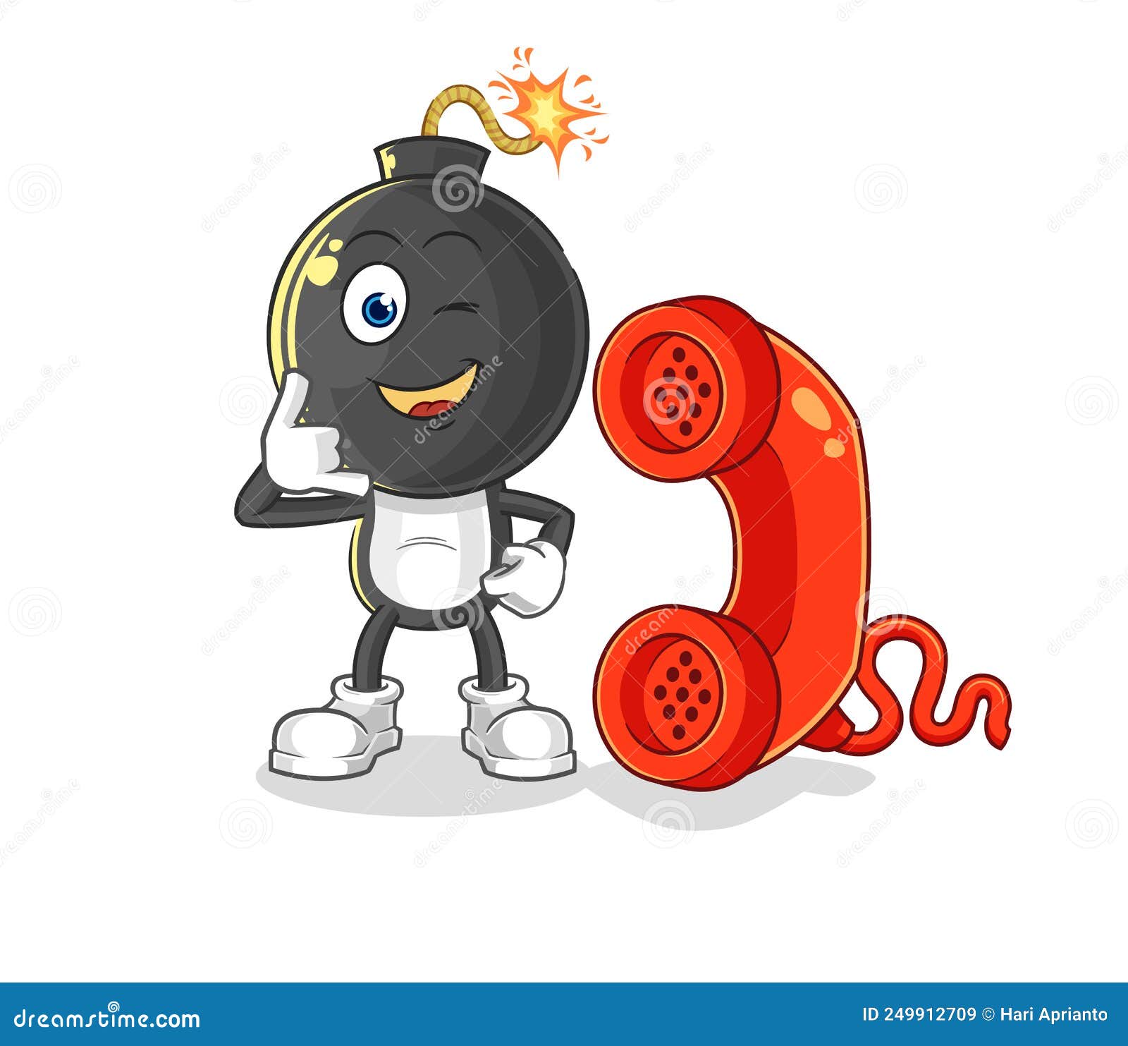 Bomb Head Office Worker Mascot. Cartoon Vector | CartoonDealer.com ...