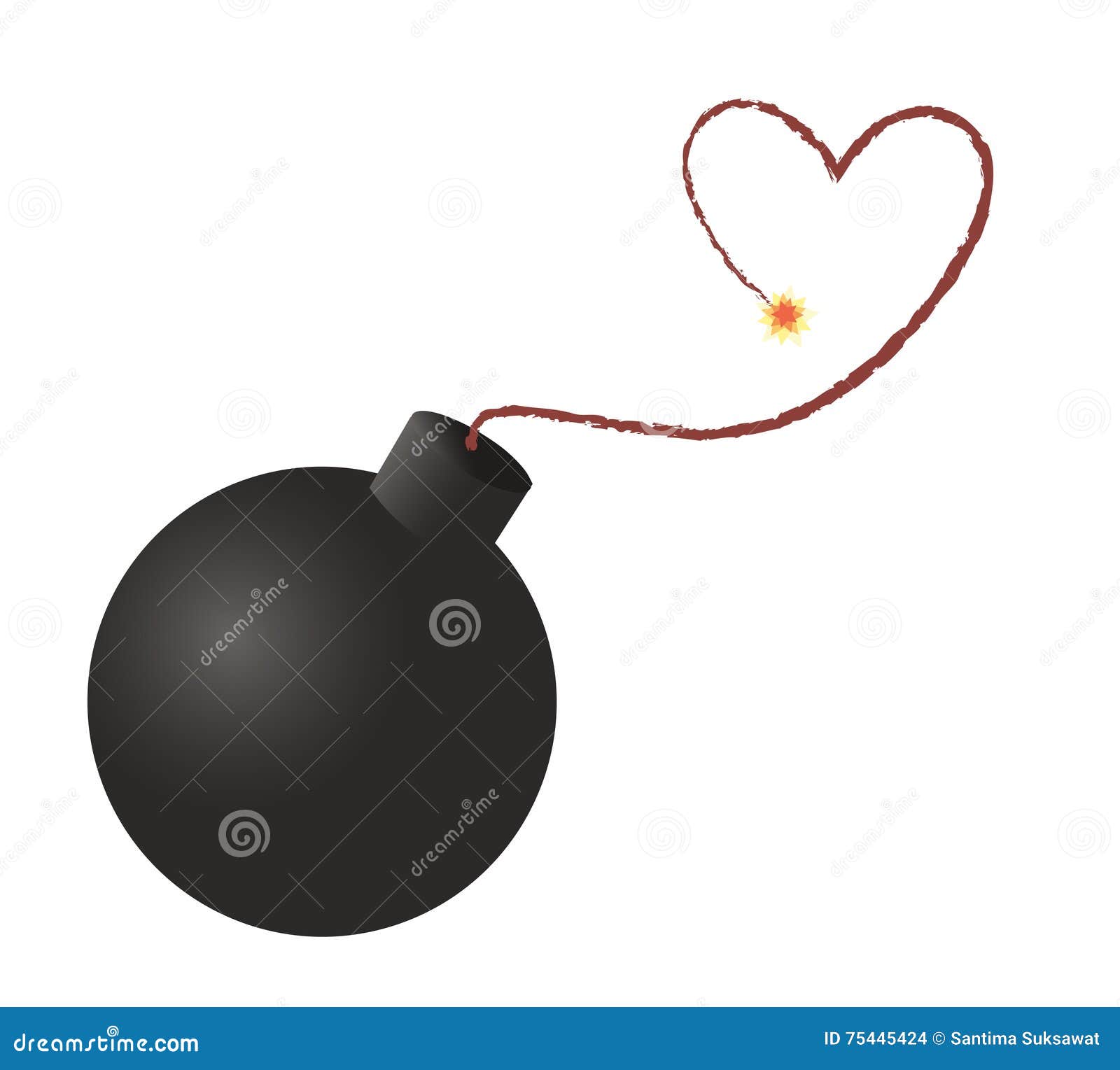 BOMB Heart Icon , Bomb Ready To Explode , Heart Attack Icon Stock ...