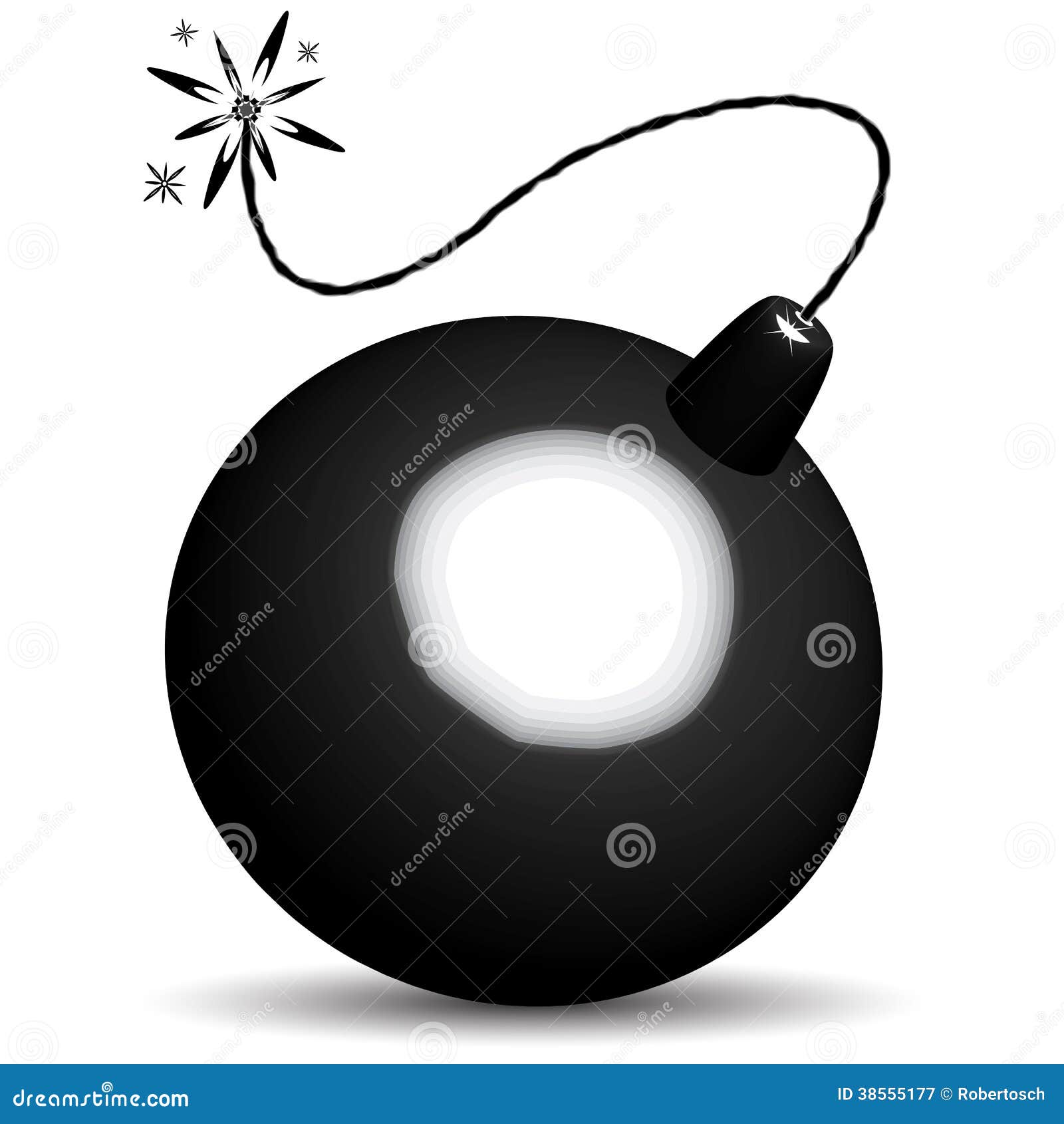 Bomb Icon Isolated On White Background. Design Elements For Logo Vector ...