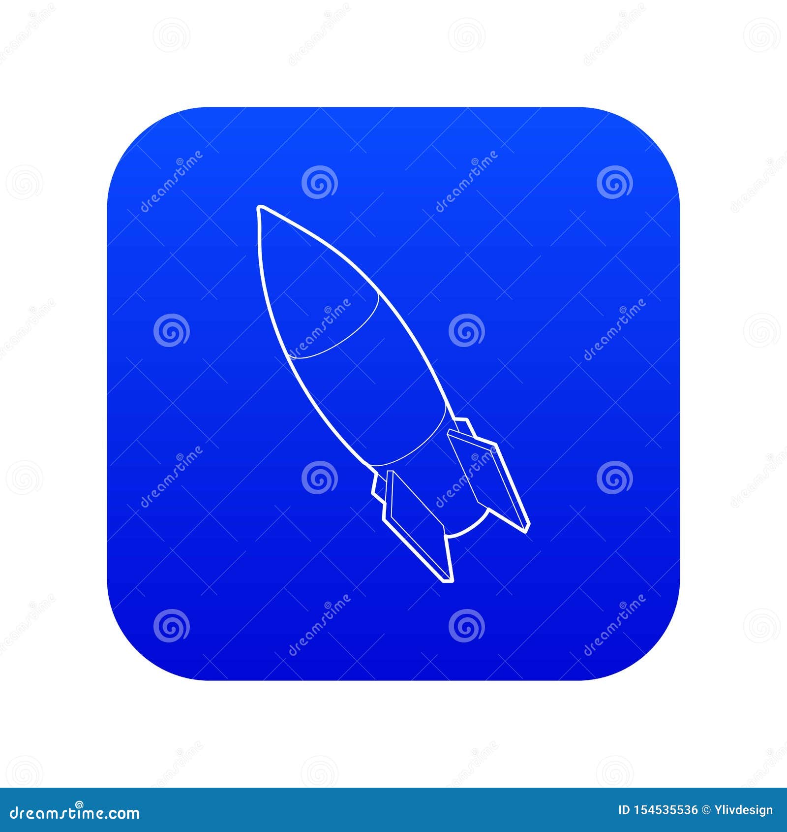 Bomb icon blue vector stock vector. Illustration of death - 154535536