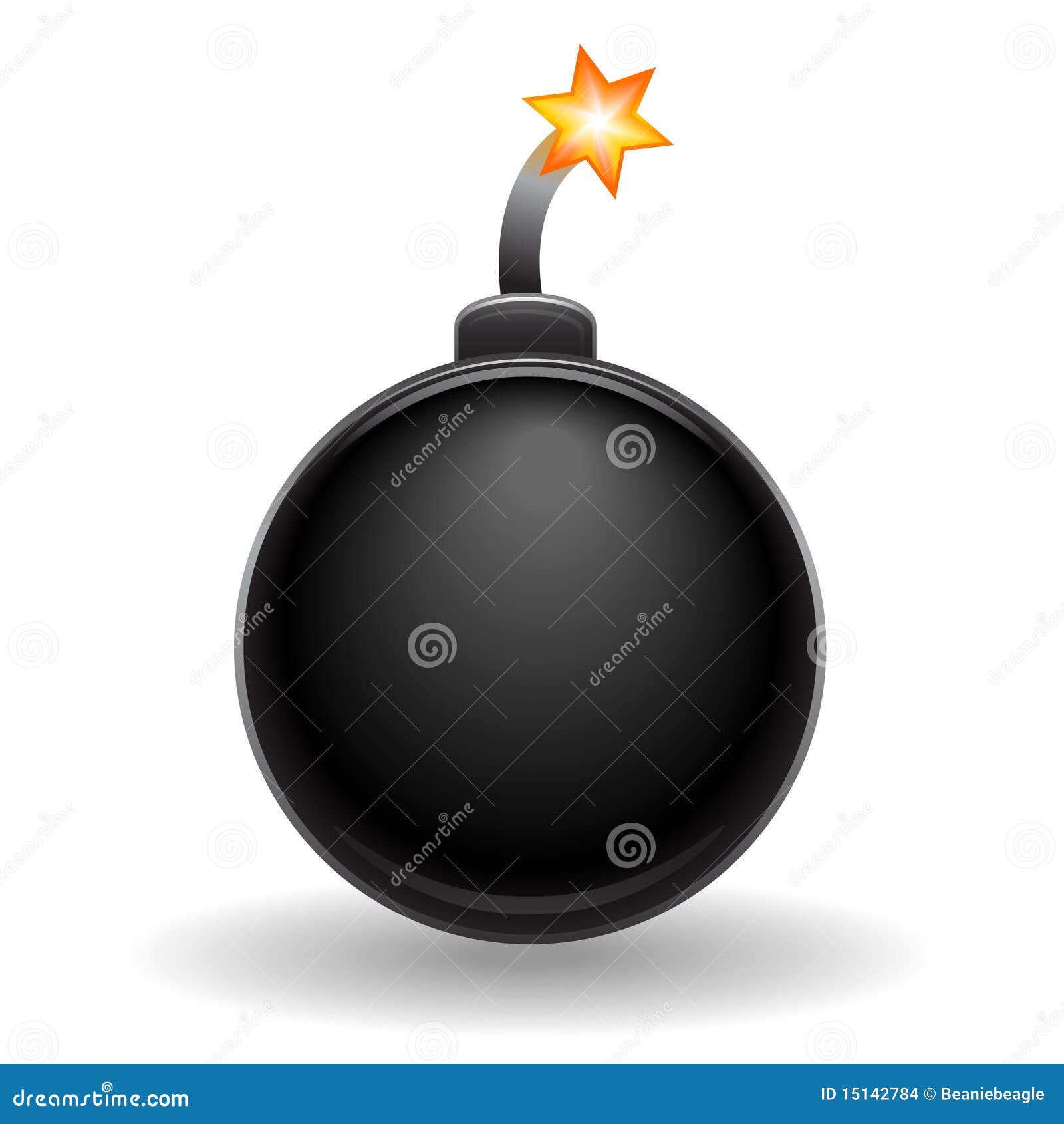 Bomb Icon Isolated On White Background. Design Elements For Logo Vector ...
