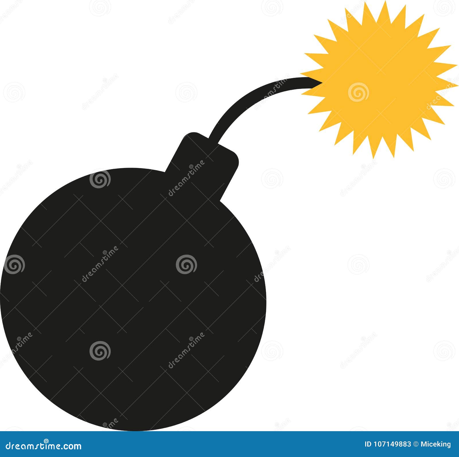 Bomb icon ignition stock illustration. Illustration of weapon - 107149883
