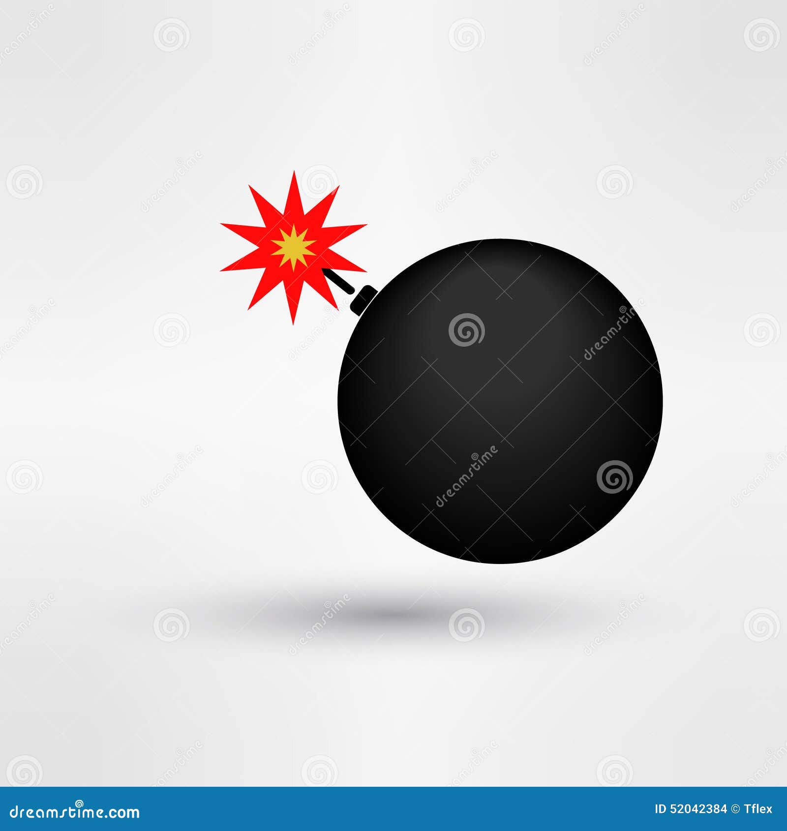 Bomb icon stock illustration. Illustration of round, sign - 52042384