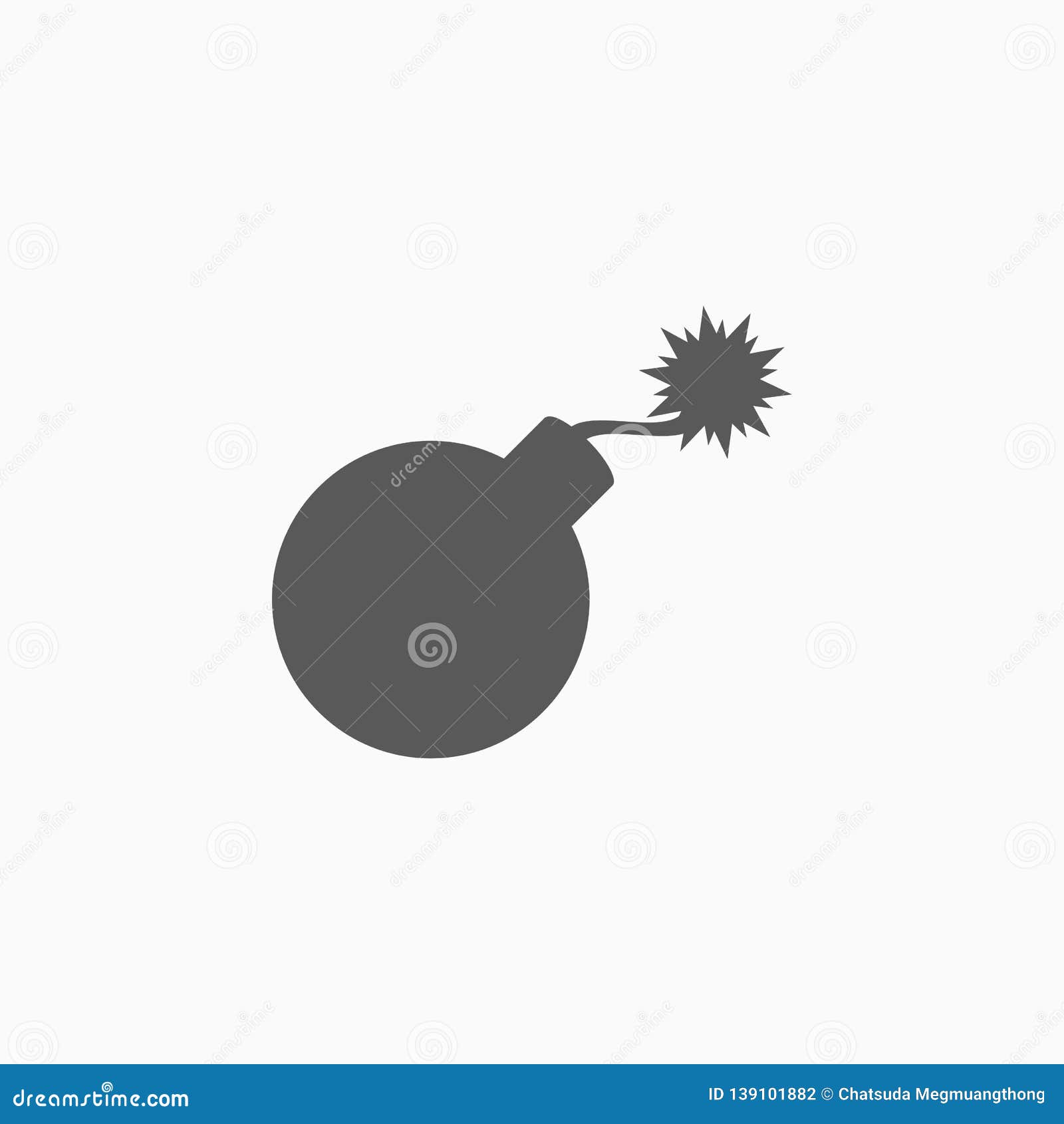 Bomb Icon, Mine, Weapon, War Stock Vector - Illustration of explode ...
