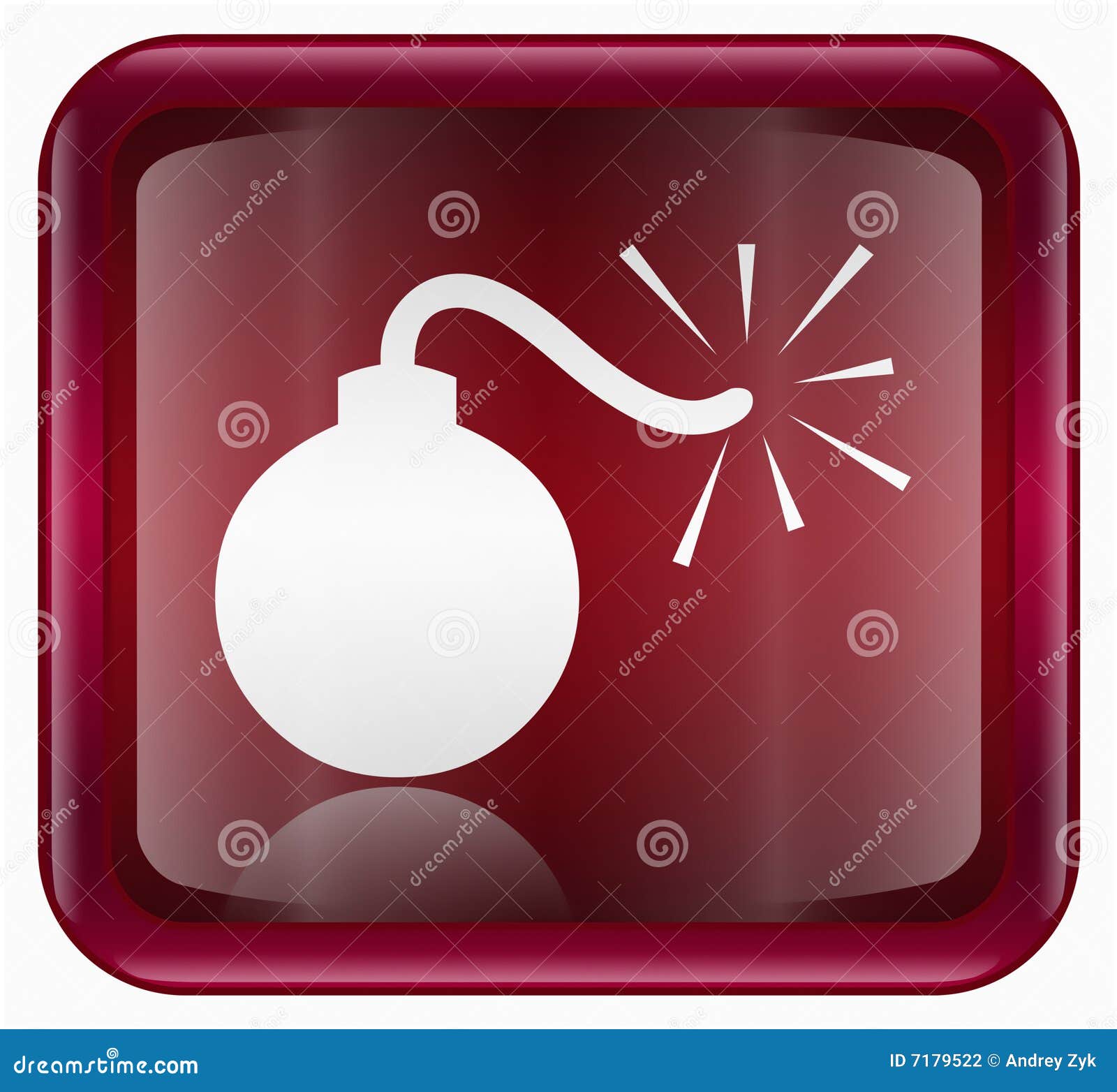 Bomb Icon Isolated On White Background. Design Elements For Logo Vector ...
