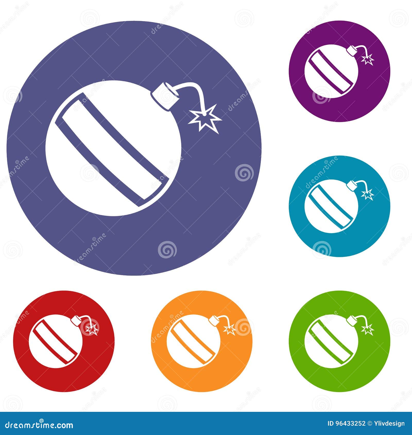 Bomb Icons. Black And White Bombs Signs Pictograms Cartoon Vector ...