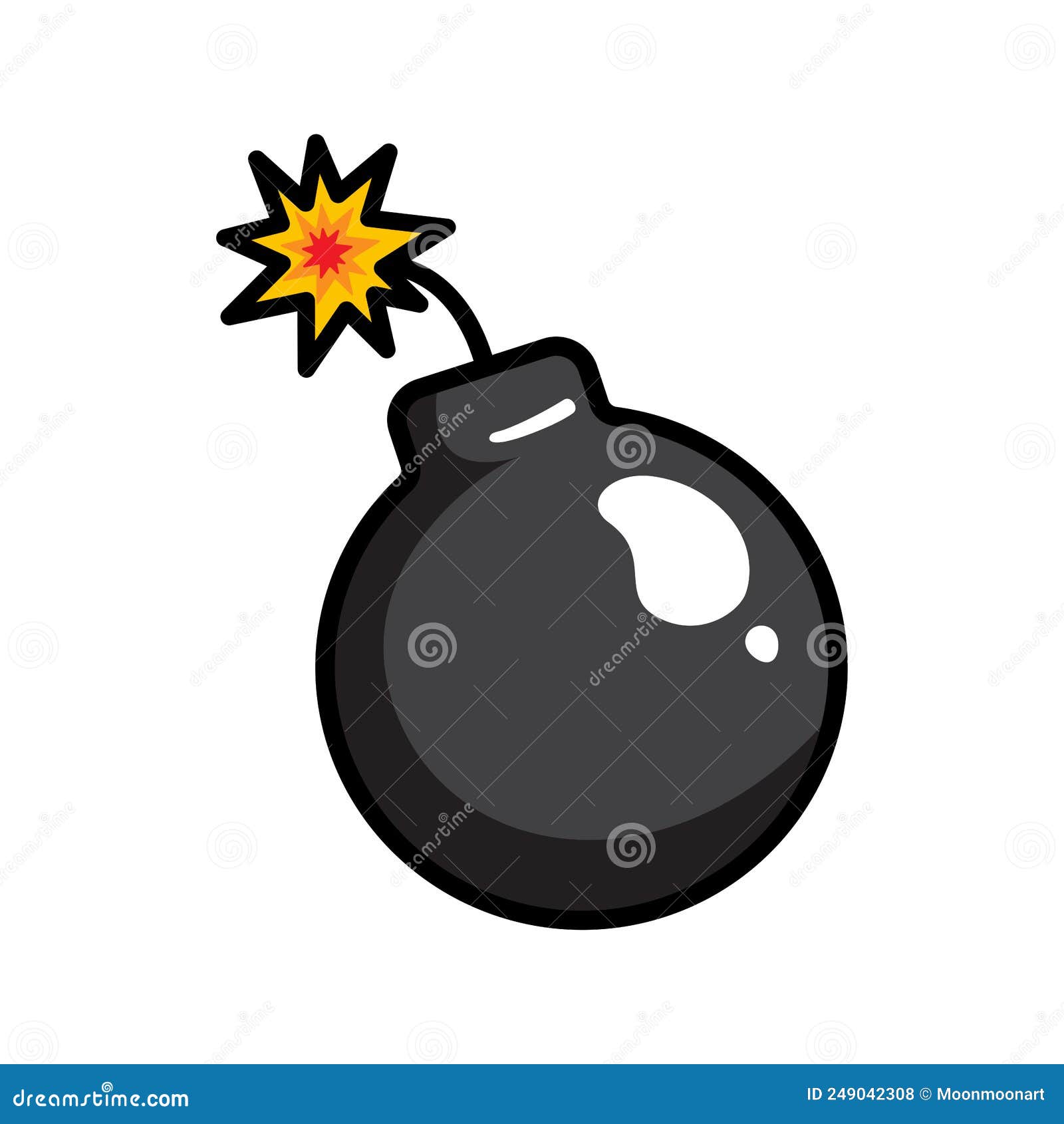 Bomb Image, Pop Art, Comics Style. Vector Illustration Isolated on ...
