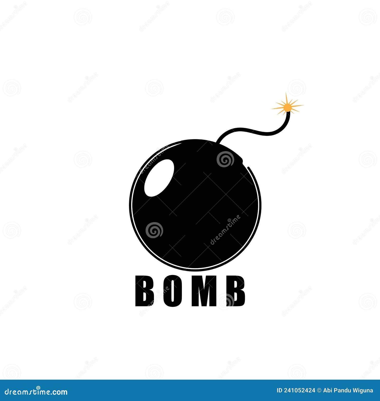 Bomb Logo Icon Vector Illustration Template Design Stock Vector ...
