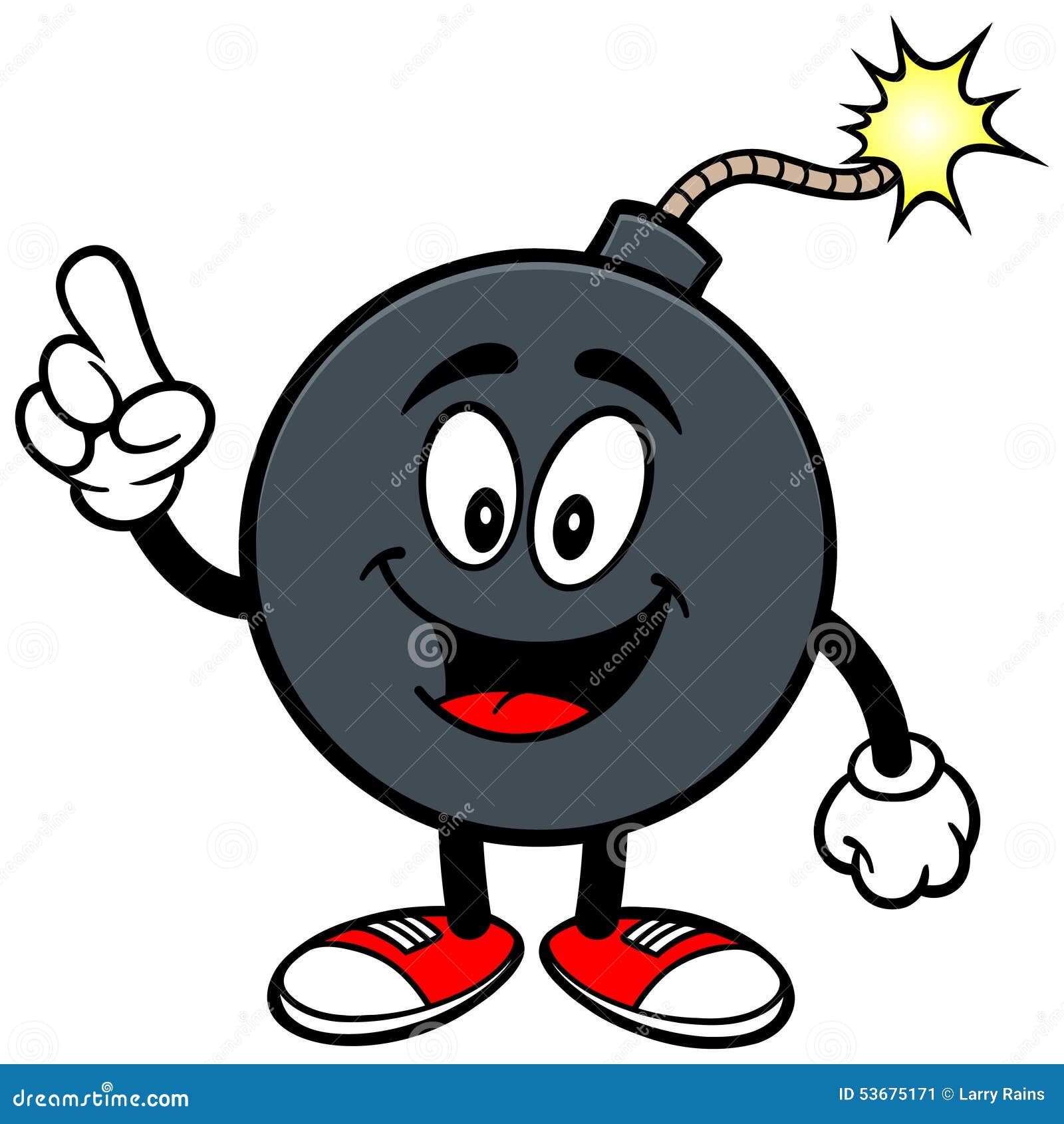 Bomb Mascot Talking stock vector. Illustration of sparks - 53675171