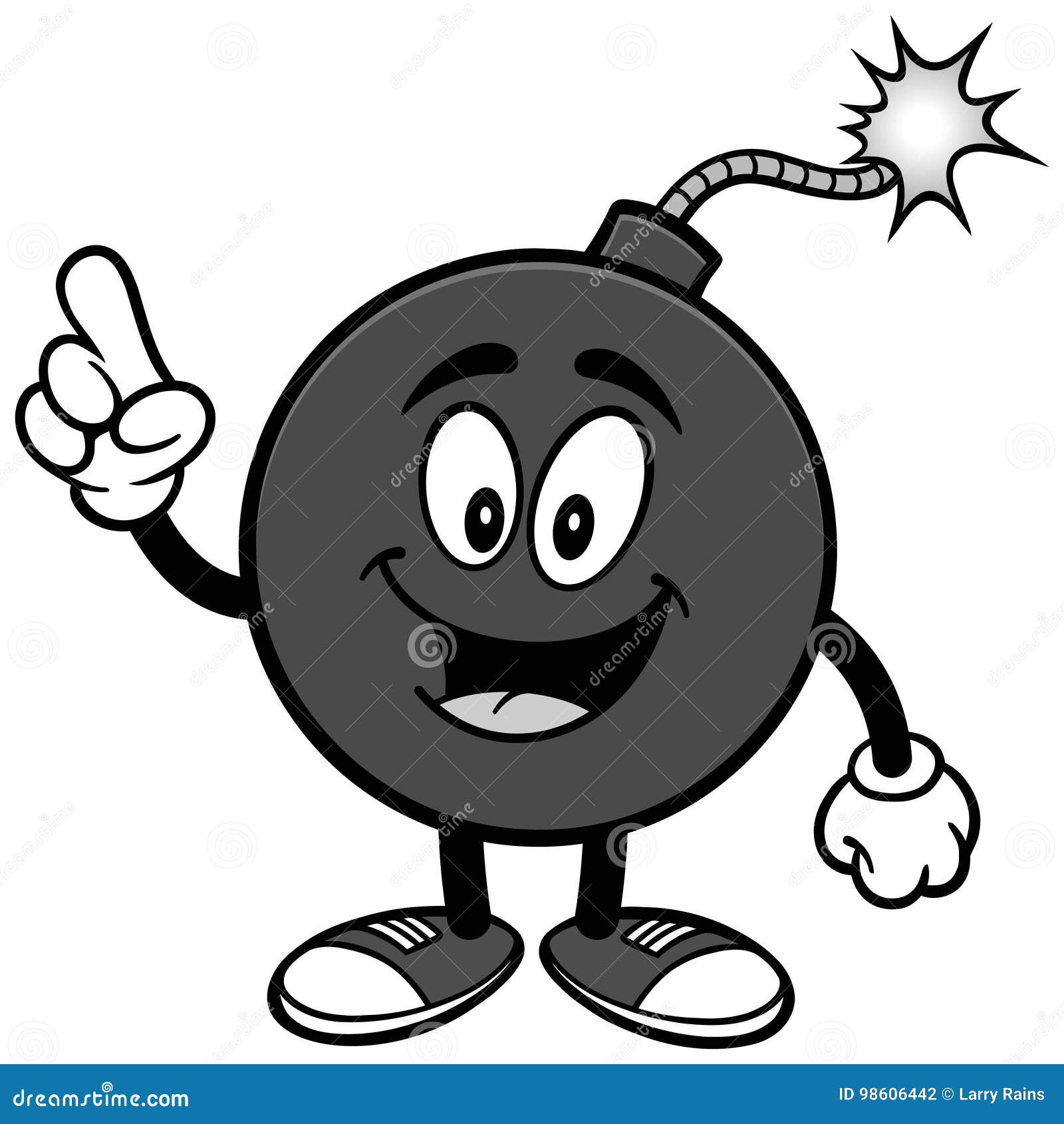 Bomb Mascot Talking Illustration Stock Vector - Illustration of threats ...
