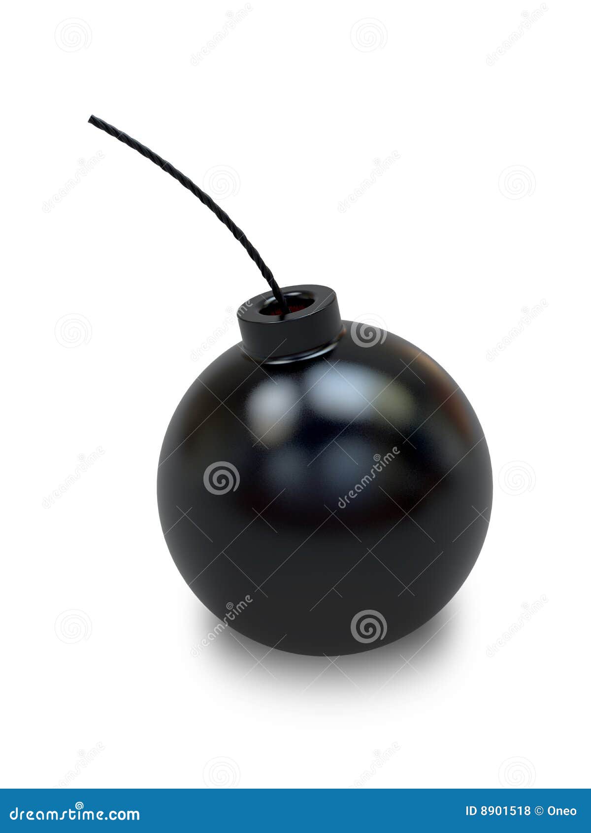 Bomb in Old Style with a Wick Stock Illustration - Illustration of ...