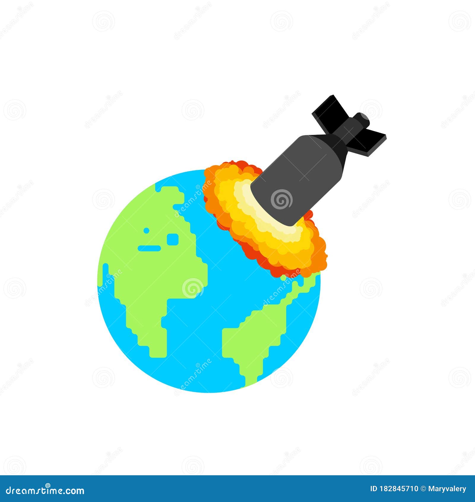 World Explosion In Eye, Creation Or Destruction Of The Universe ...