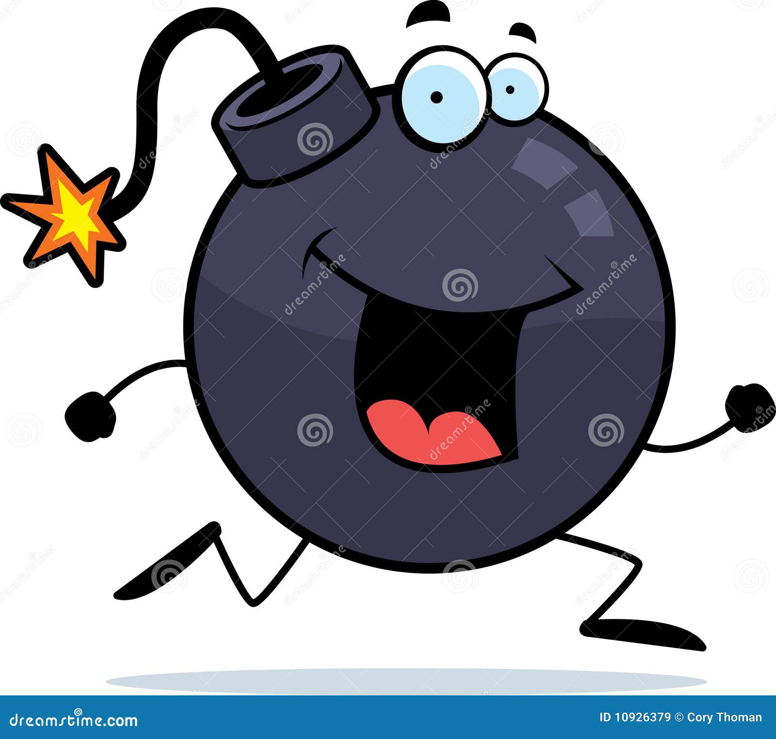 Bomb Running stock vector. Illustration of black, explosive - 10926379
