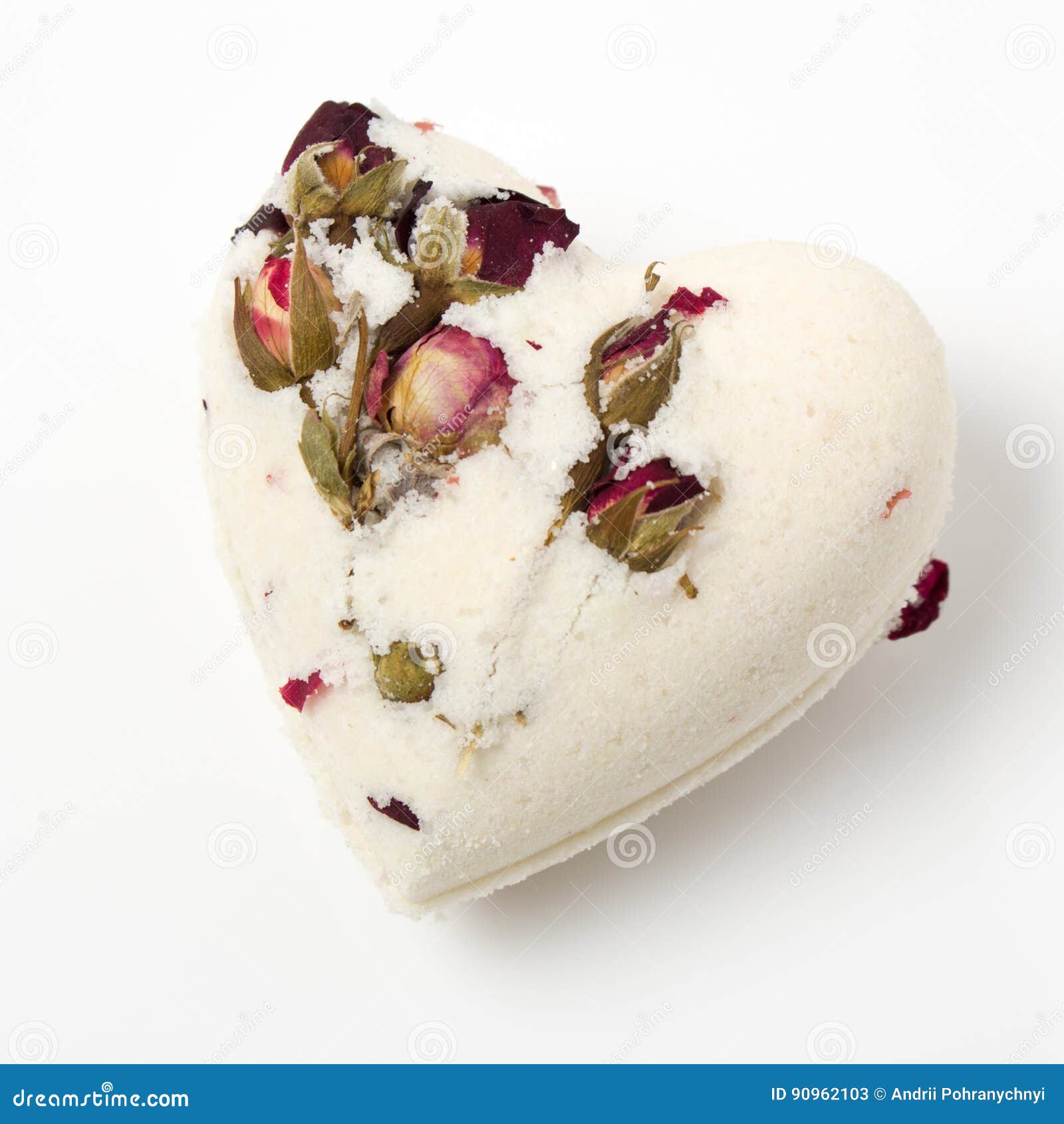 Bomb Salt Bath Decorated with Dried Roses Stock Image - Image of ...
