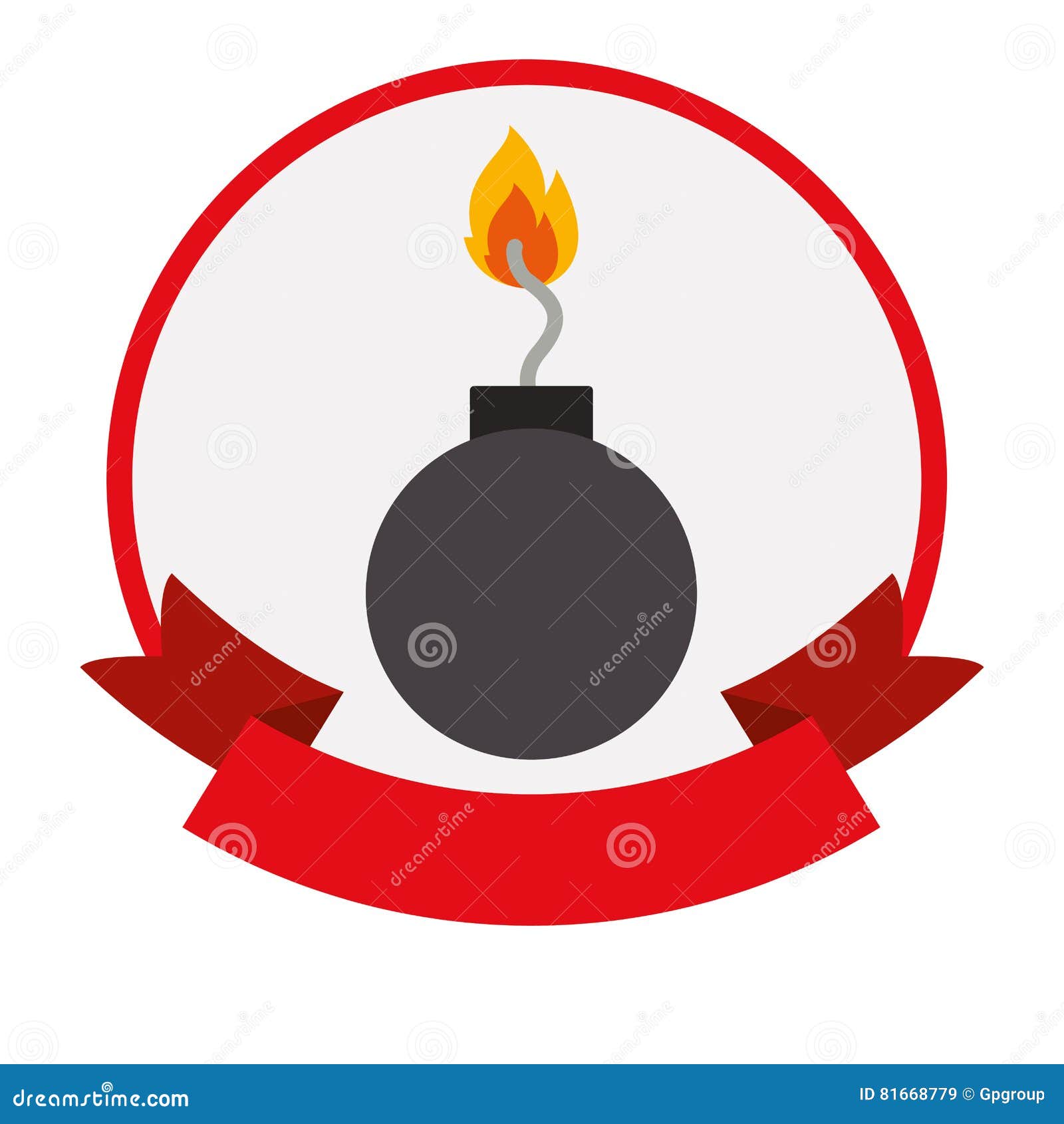 Bomb of Security System Design Stock Illustration - Illustration of ...