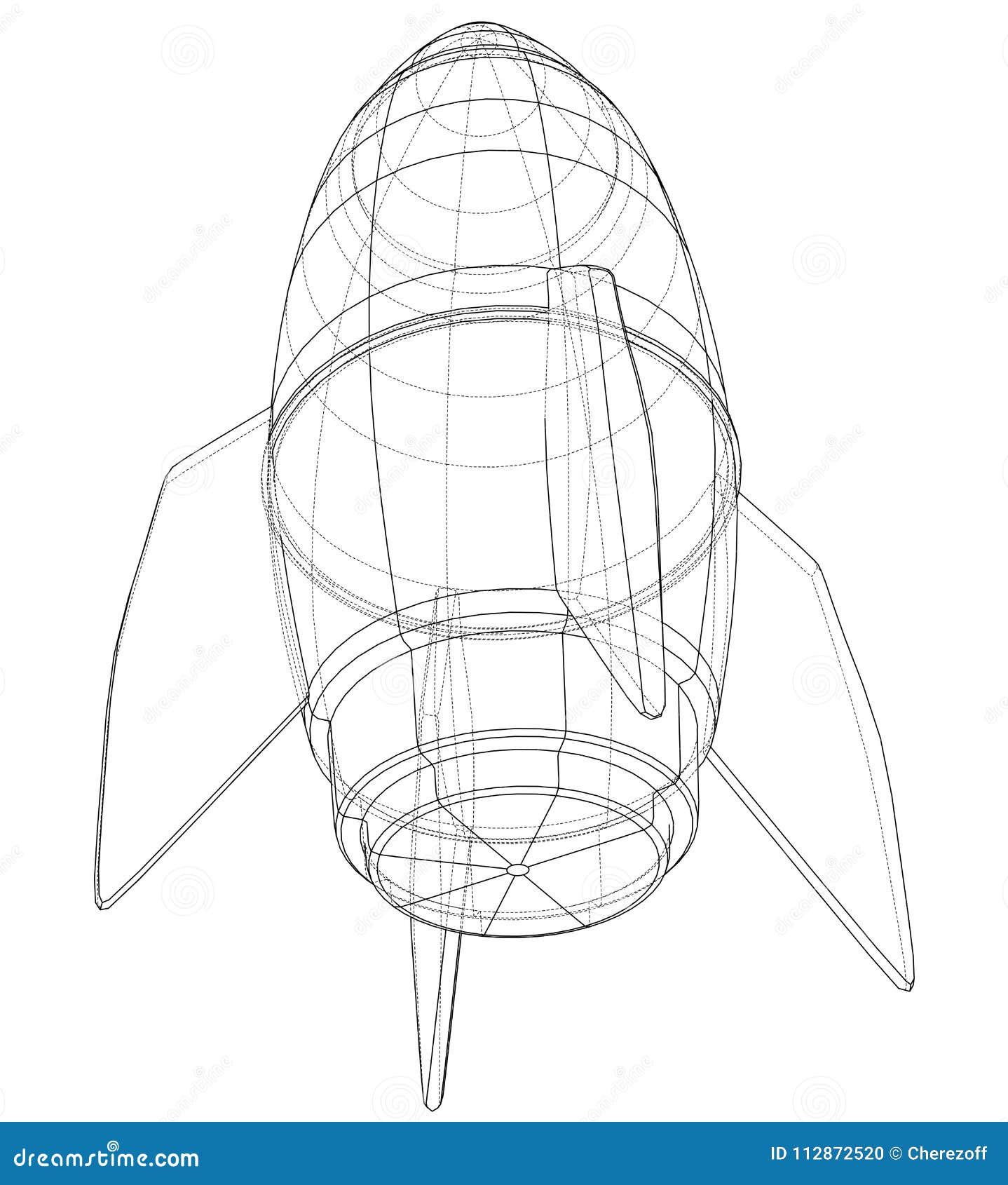 Bomb sketch. Vector stock vector. Illustration of blueprint - 112872520